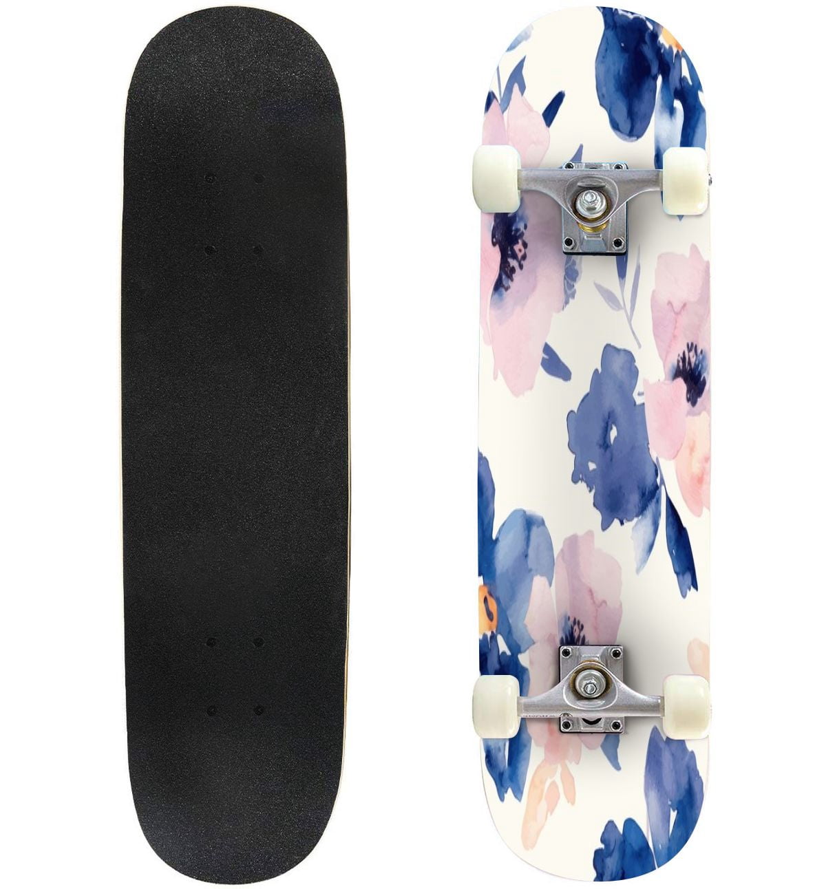 Skateboards for Beginners watercolor seamless pattern soft pastel ...