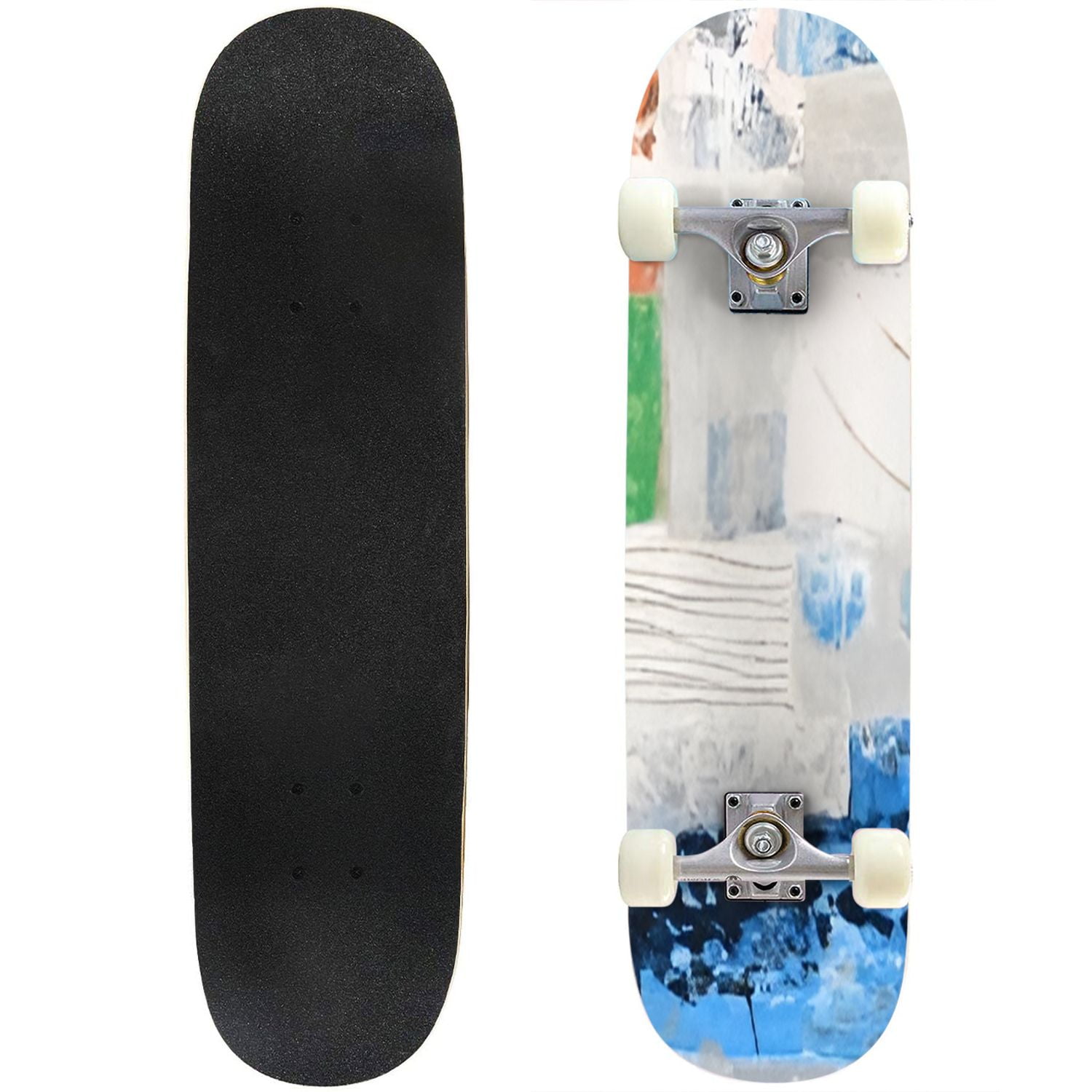 Skateboards Oil canvas texture Hand drawn brush stroke oil Modern Art ...