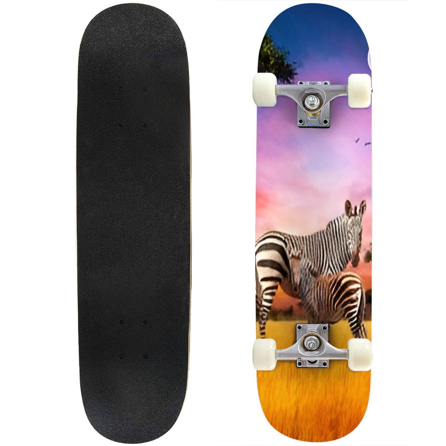 Skateboards modern colorful zebra oil for interior decoration ...