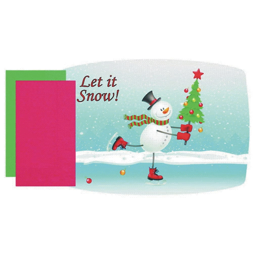 Skating Snowman Paper Placemats with Dinner Napkins - 9.75in. x 14in ...