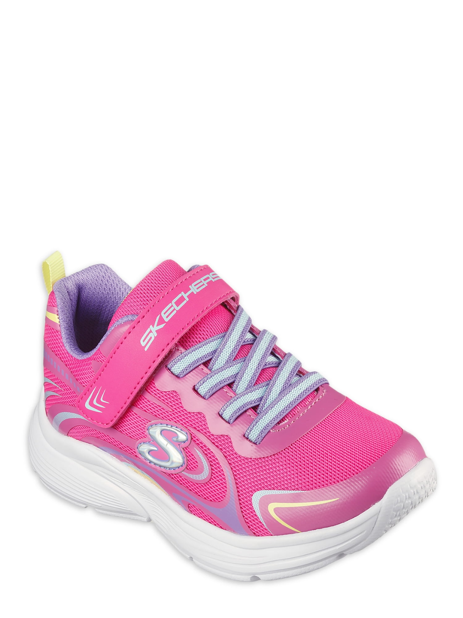 Skechers Little & Big Girls Wavy Lites Eureka Shine Sneaker - Walmart.com