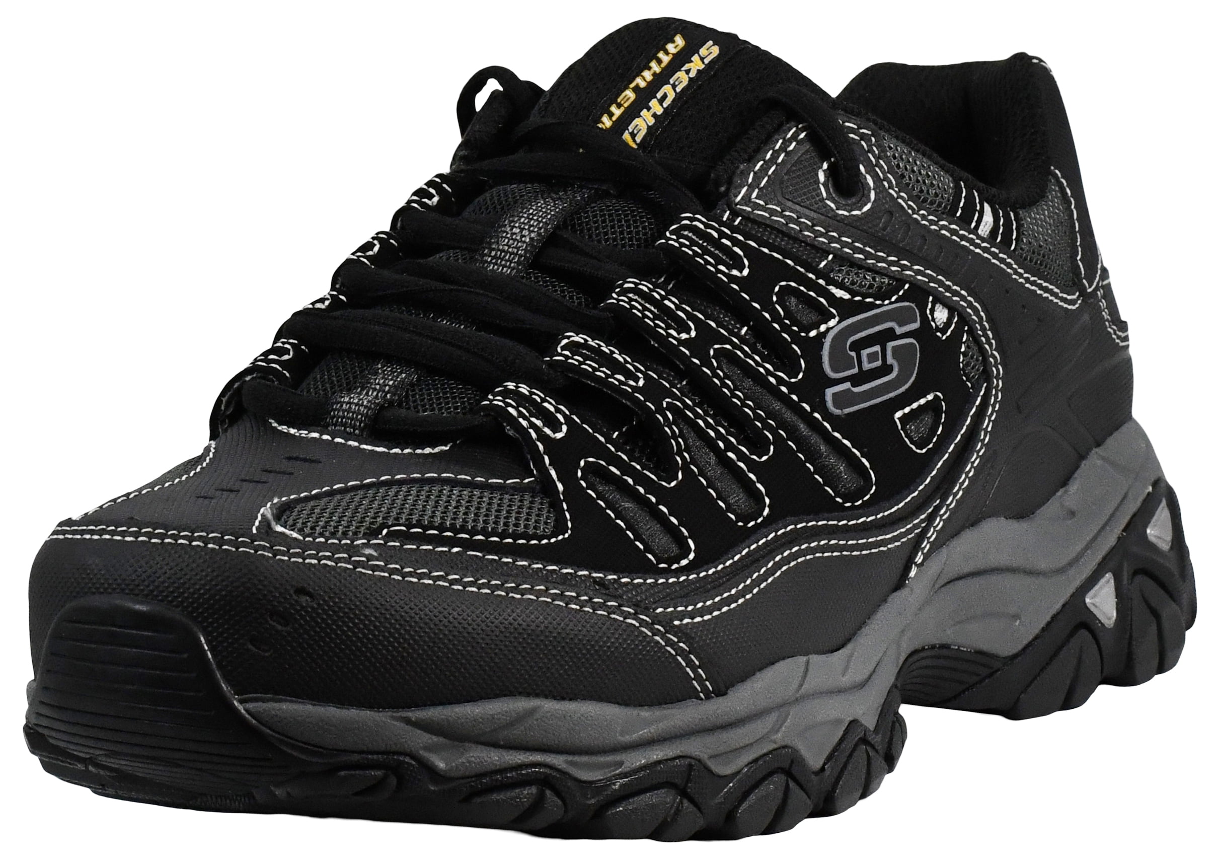 Skechers Afterburn Memory Fit Lace-Up Sneakers, Mens Athletic Shoes ...