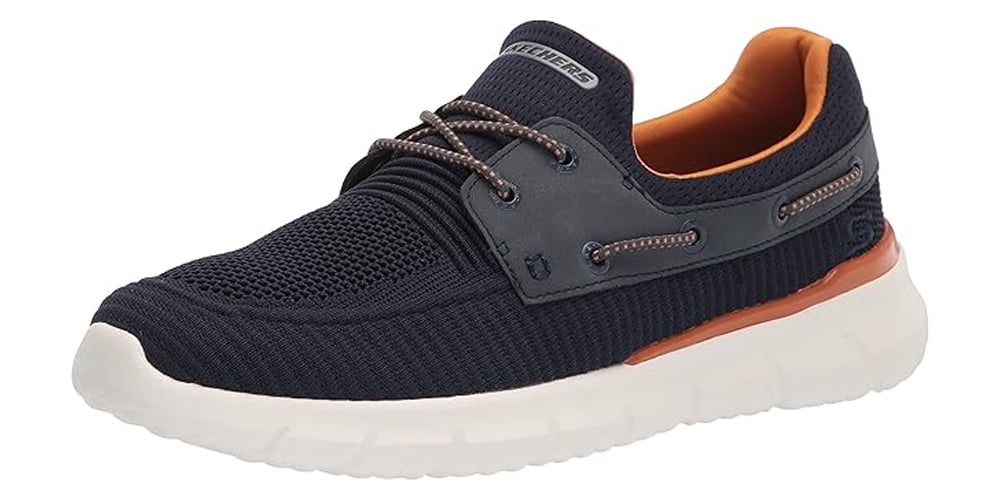 Skechers Men's Del Retto-Clean Slate Knitted Bungee Slip On - Walmart.com