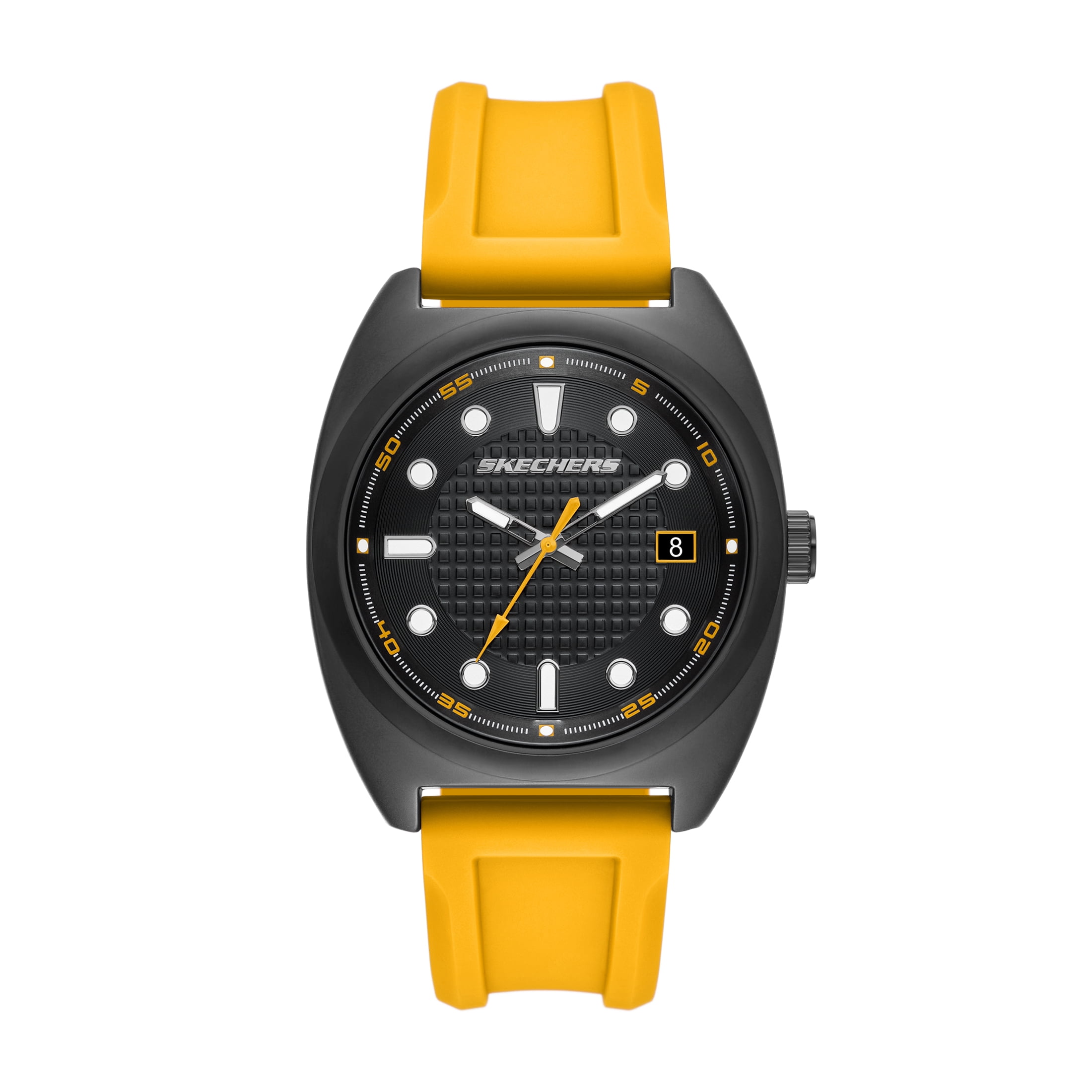 Skechers Men's Hanover Three-Hand Date, Gunmetal Alloy Watch - Walmart.com