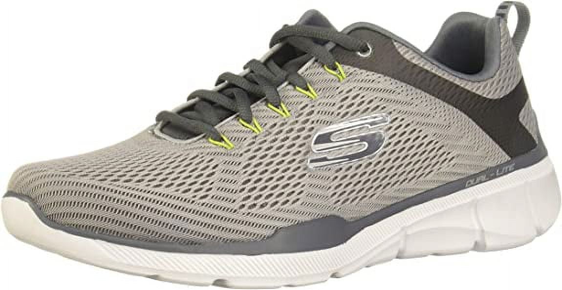 Skechers Men's Low Top Trainers, Grey Grey Charcoal Gycc, 10 UK ...