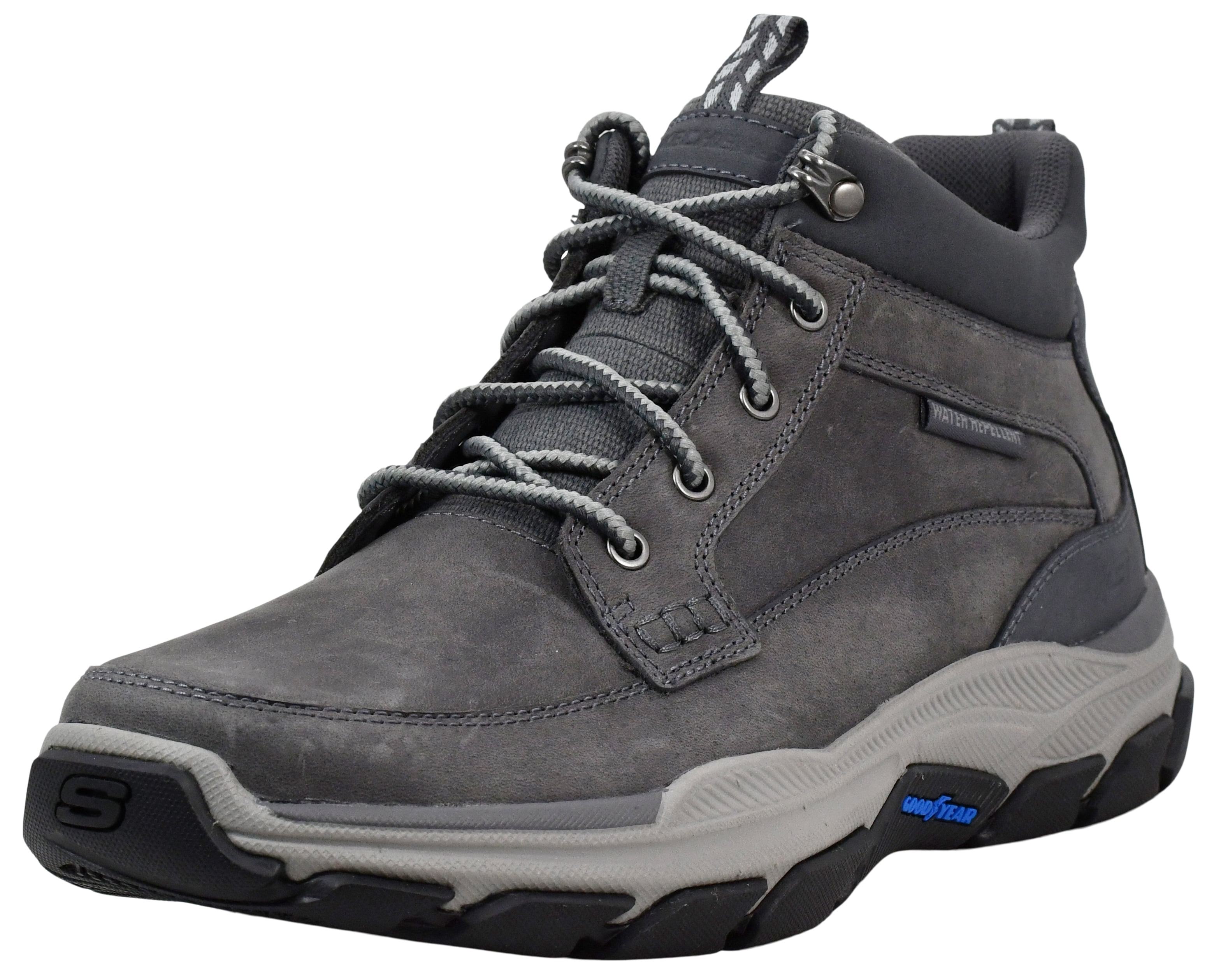 Skechers Respected Boswell Slip on Ankle Boots for Men Water Repellent ...