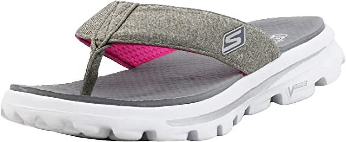 Skechers Performance Women's Go Walk Move Solstice Grey Flip Flop 6 M ...