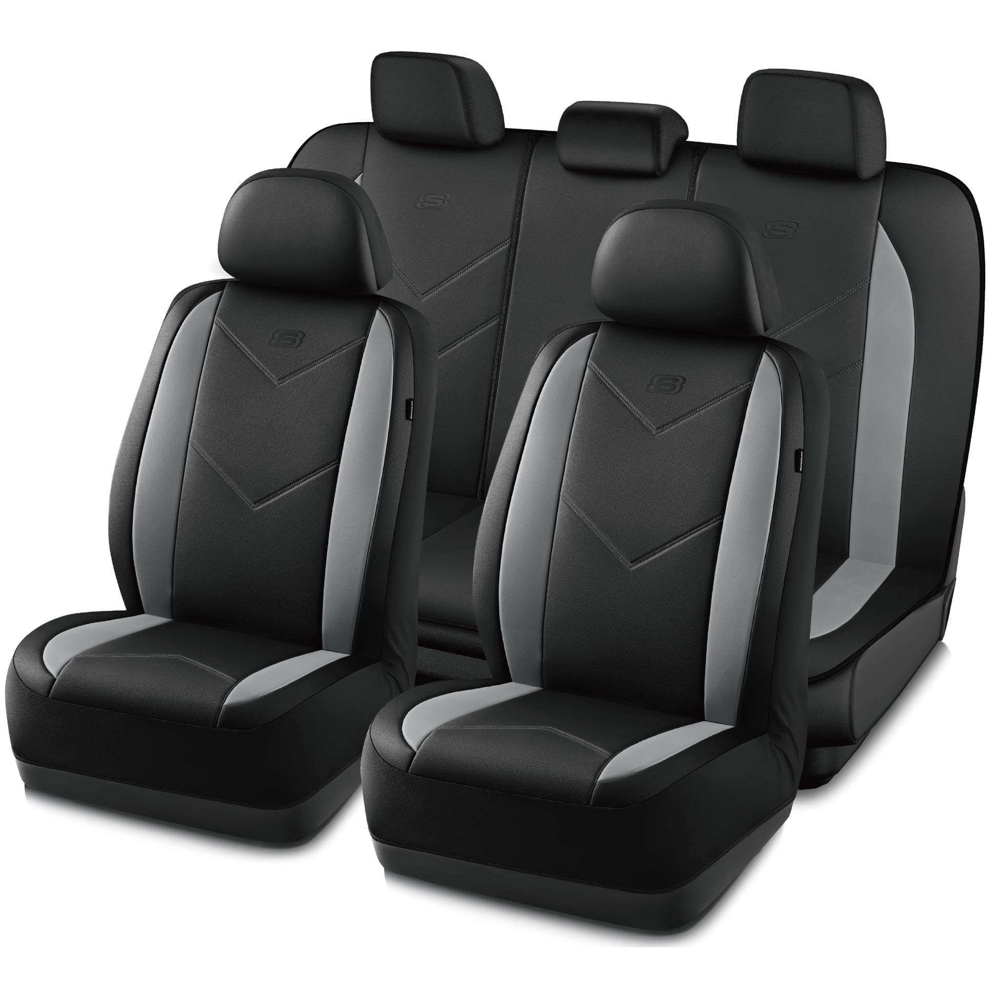 Skechers Sport Leather Car Seat Cover – Full Set Premium Comfort ...