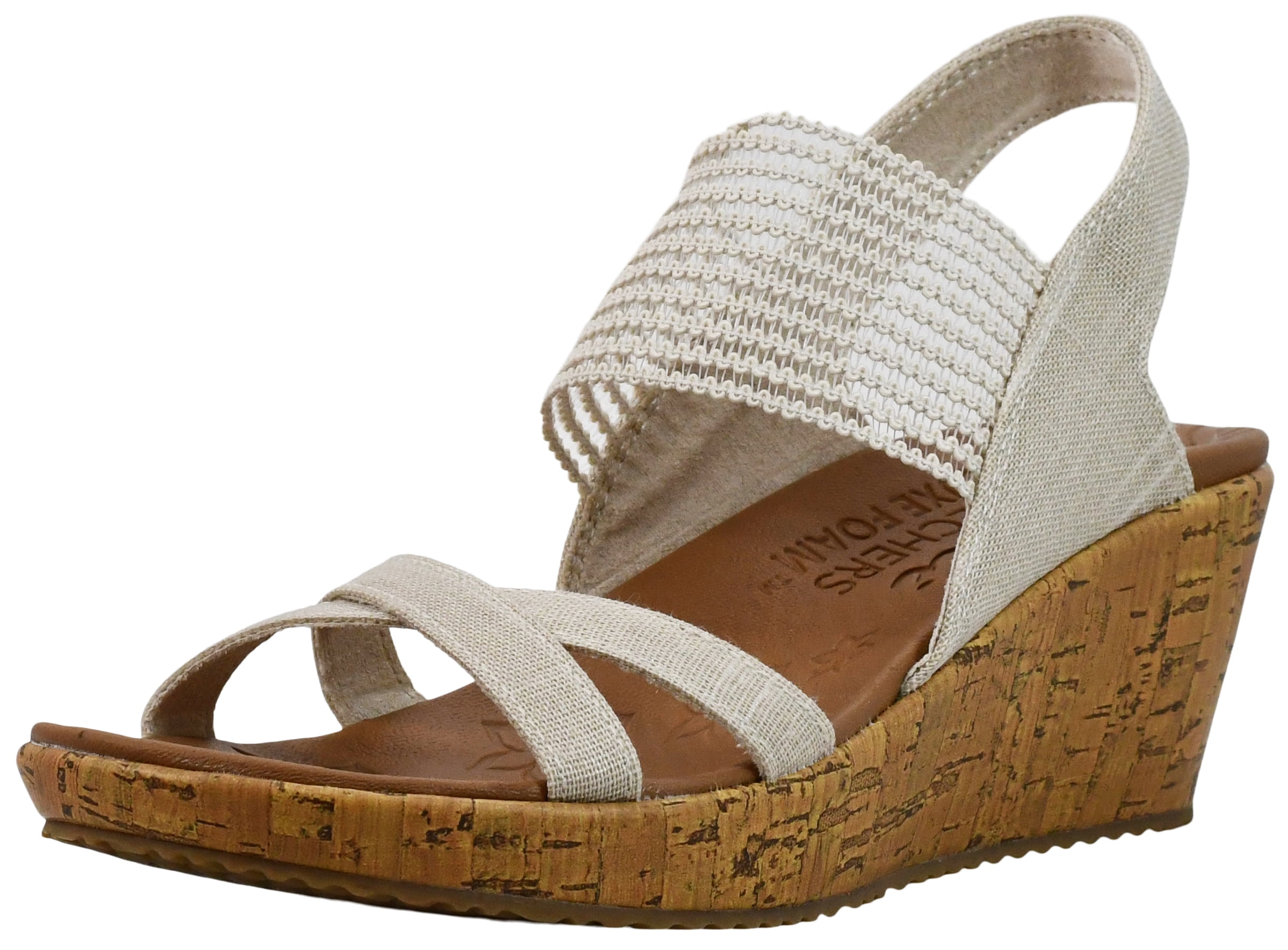 Skechers Women's Beverlee-High Tea Wedge Sandal - Walmart.com