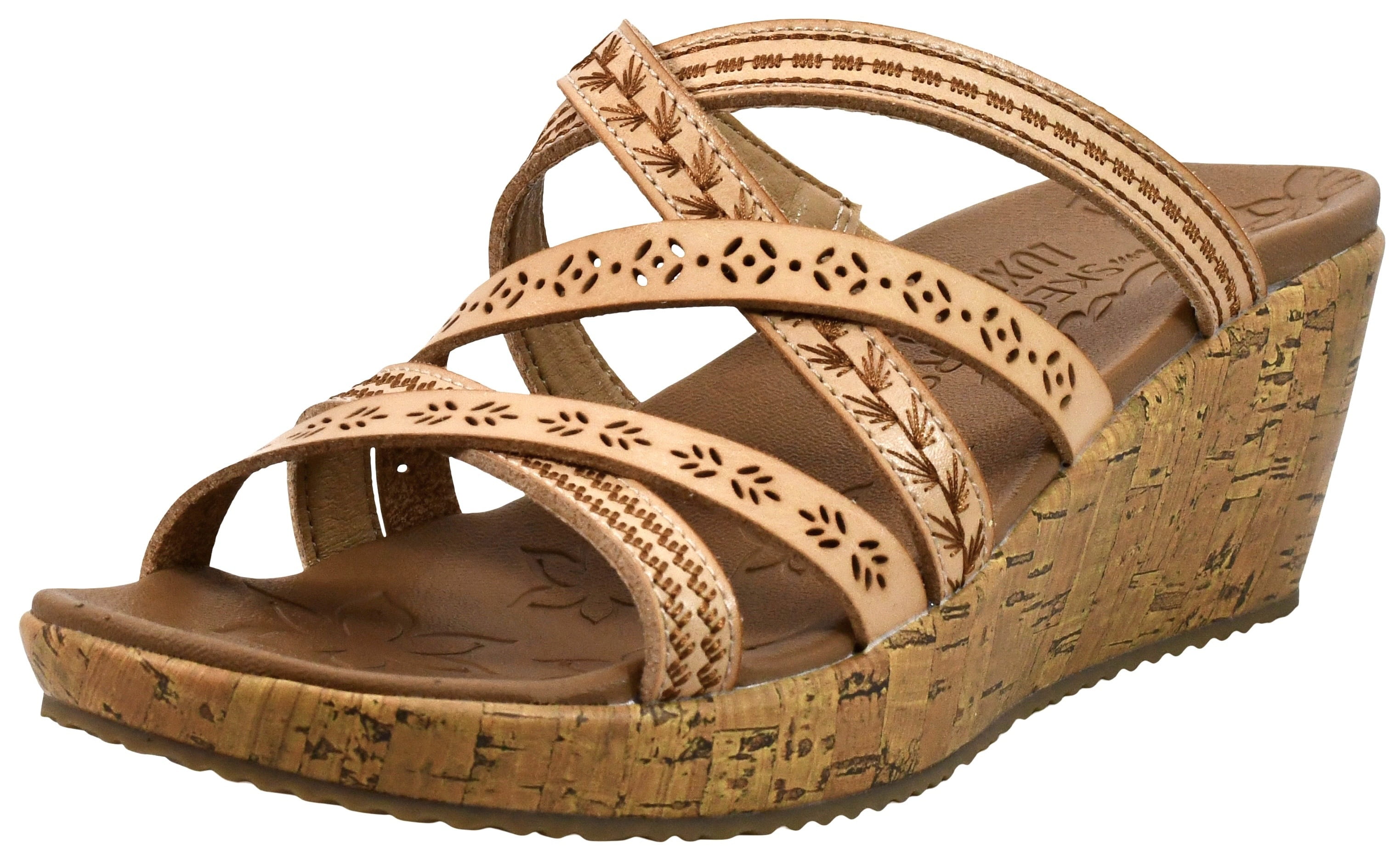 Skechers Women's Beverlee-Tiger Posse Wedge Sandal - Walmart.com