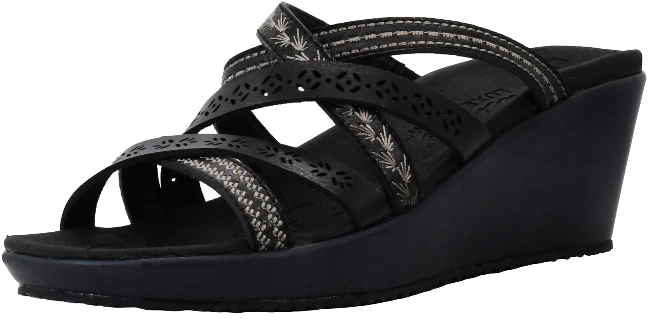 Skechers Women's Beverlee-Tiger Posse Wedge Sandal - Walmart.com