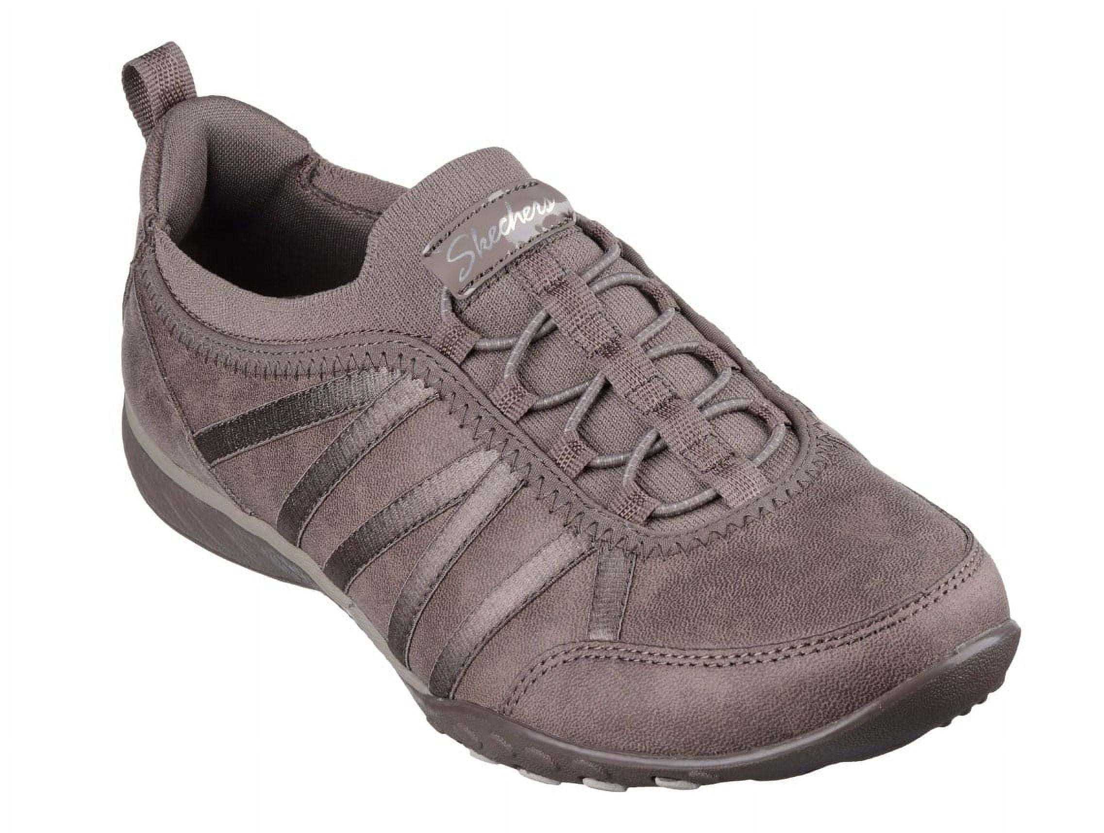 Skechers Women's Breathe Easy Remember Me Vegan Leather Bungee Slip-On ...