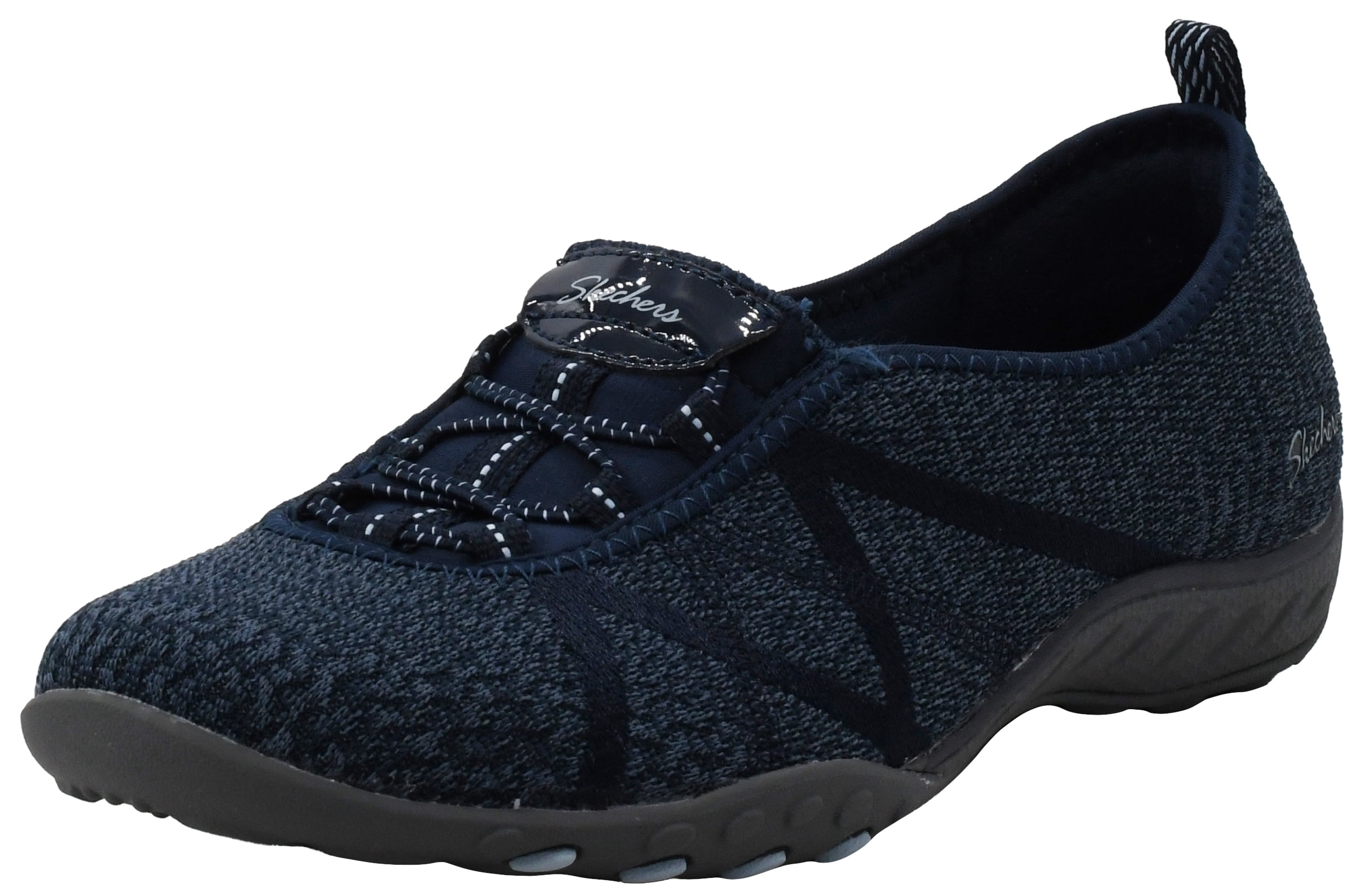 Skechers Women's Breathe-Easy-a Look Sneaker, Navy, 7.5 M - Walmart.com