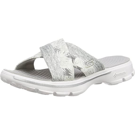 Skechers Women's Go Walk 3 Fiji Flip Flop, Sporty Comfort Slide Sandal ...