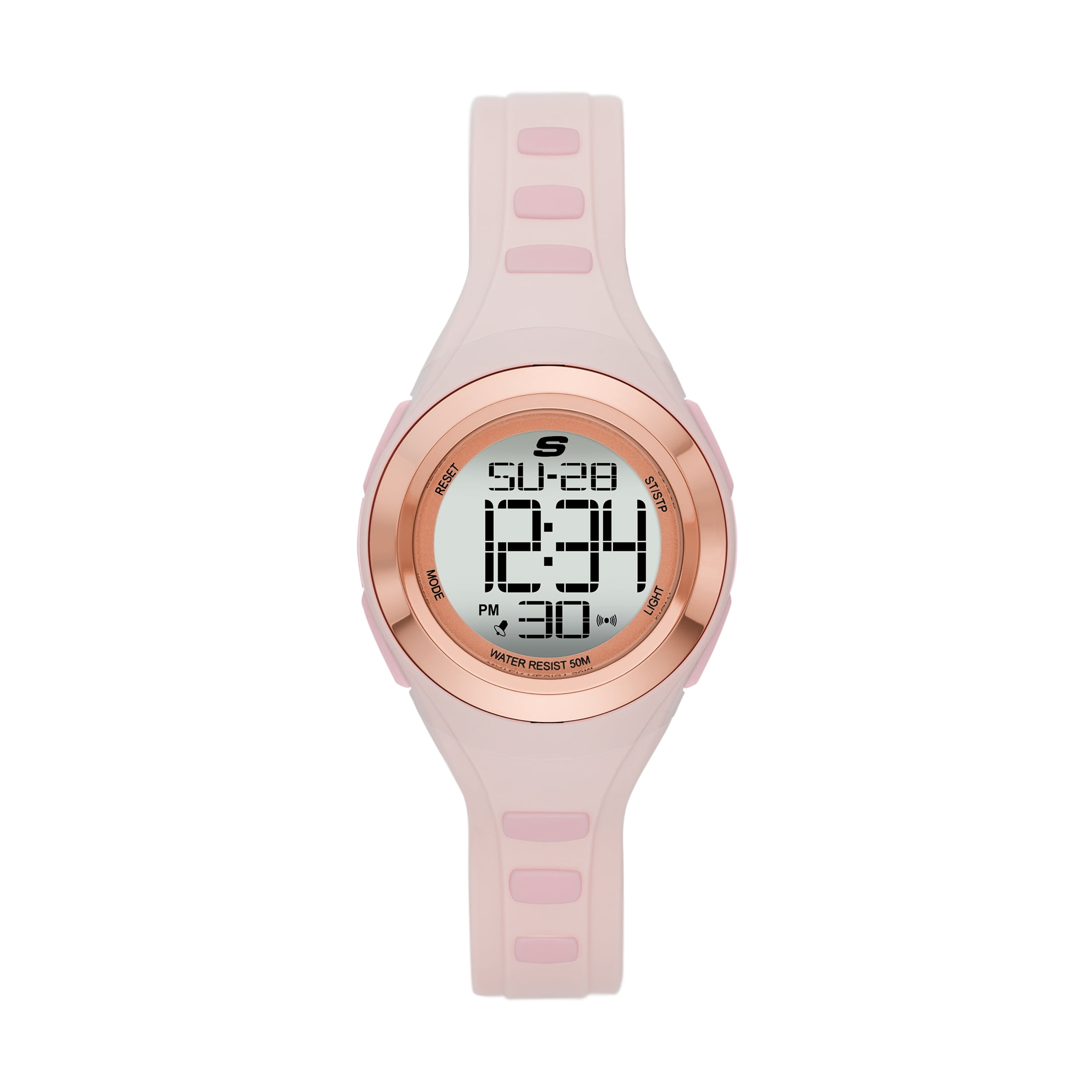 Skechers Women's Tennyson Digital, Rose Gold Polycarbonate Watch ...
