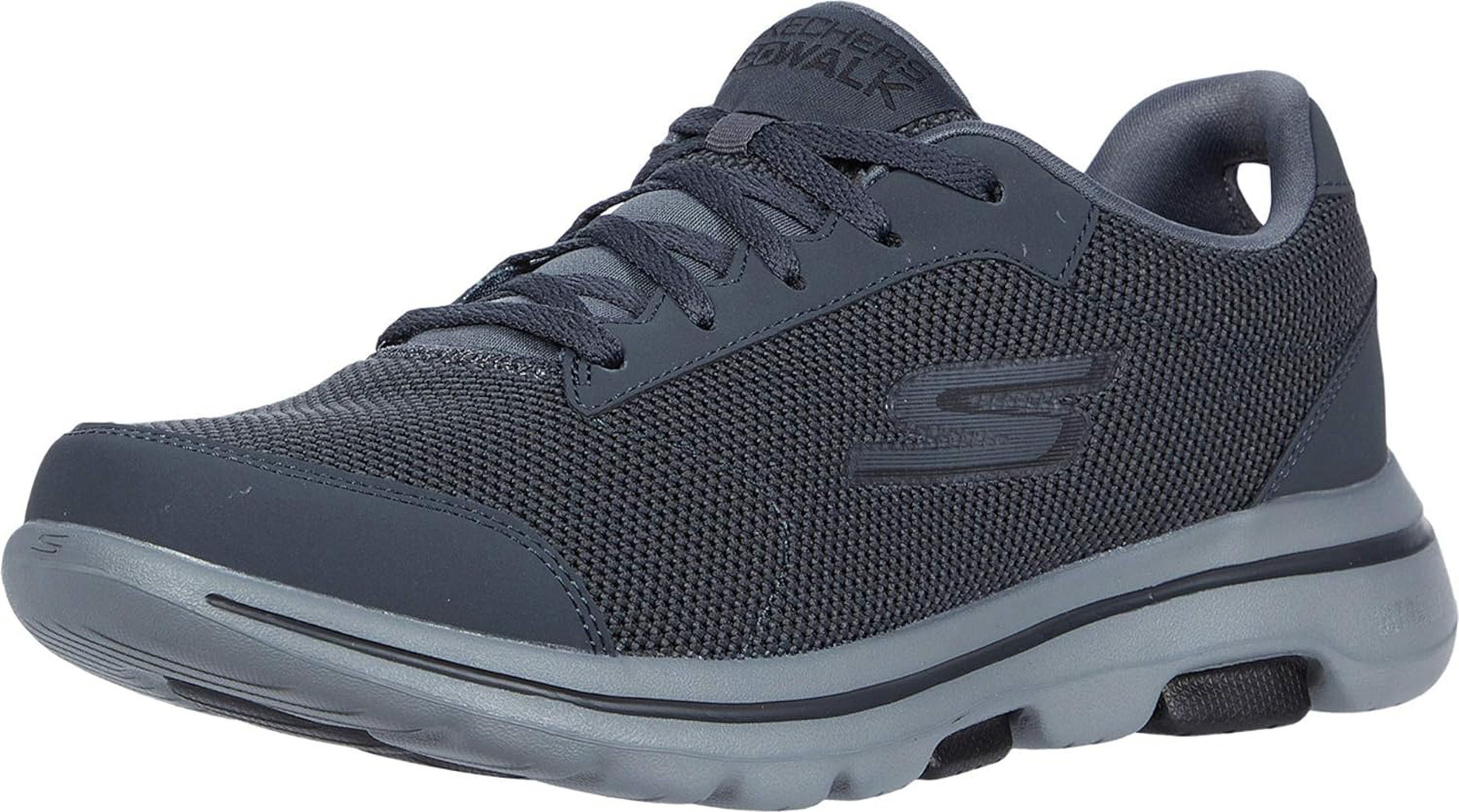 Skechers Mens Go Walk 5 Demitasse Lace Up Walking Shoe Charcoal