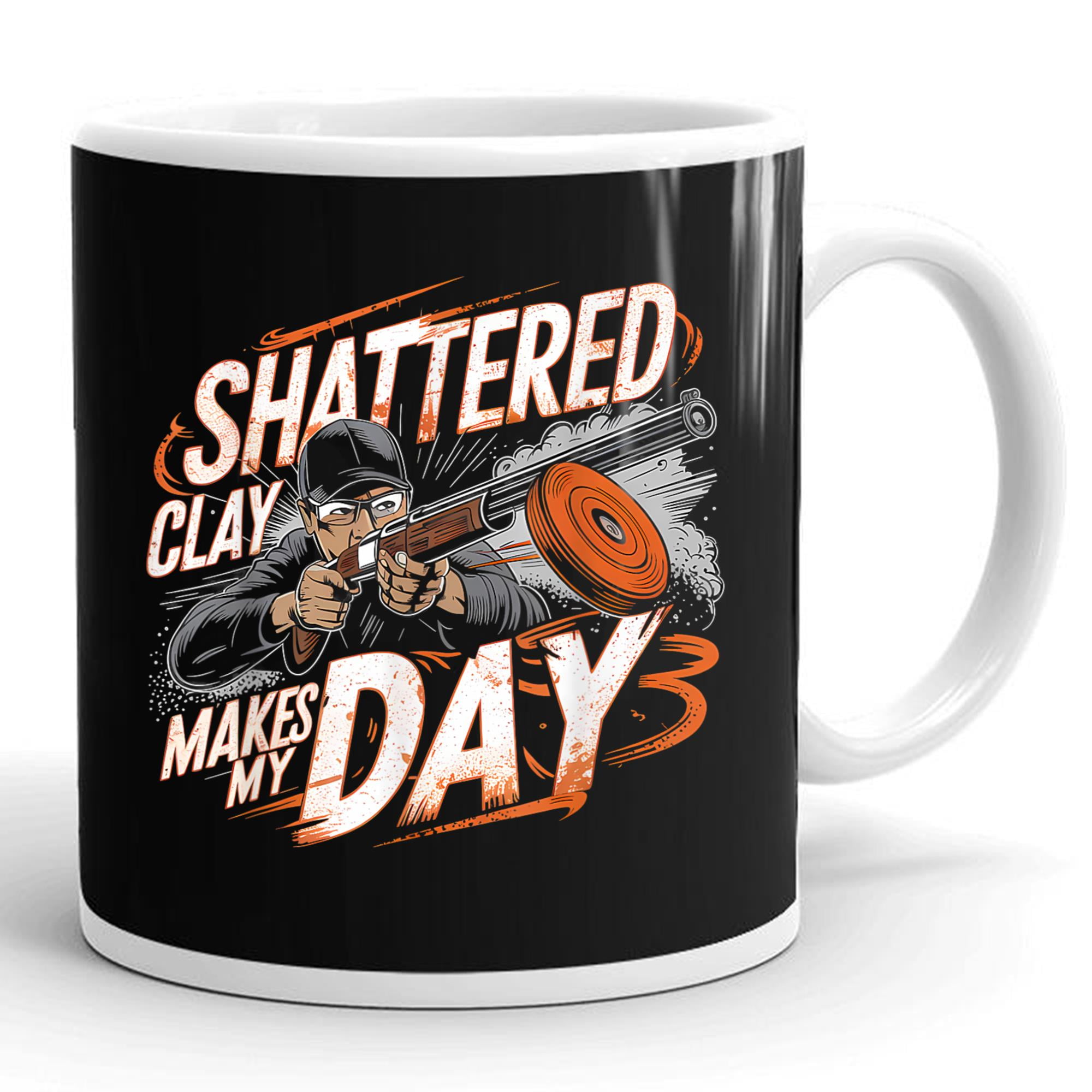 Skeet Trap Shooting Clay Pigeon Shattered Clay Makes My Day Gift ...