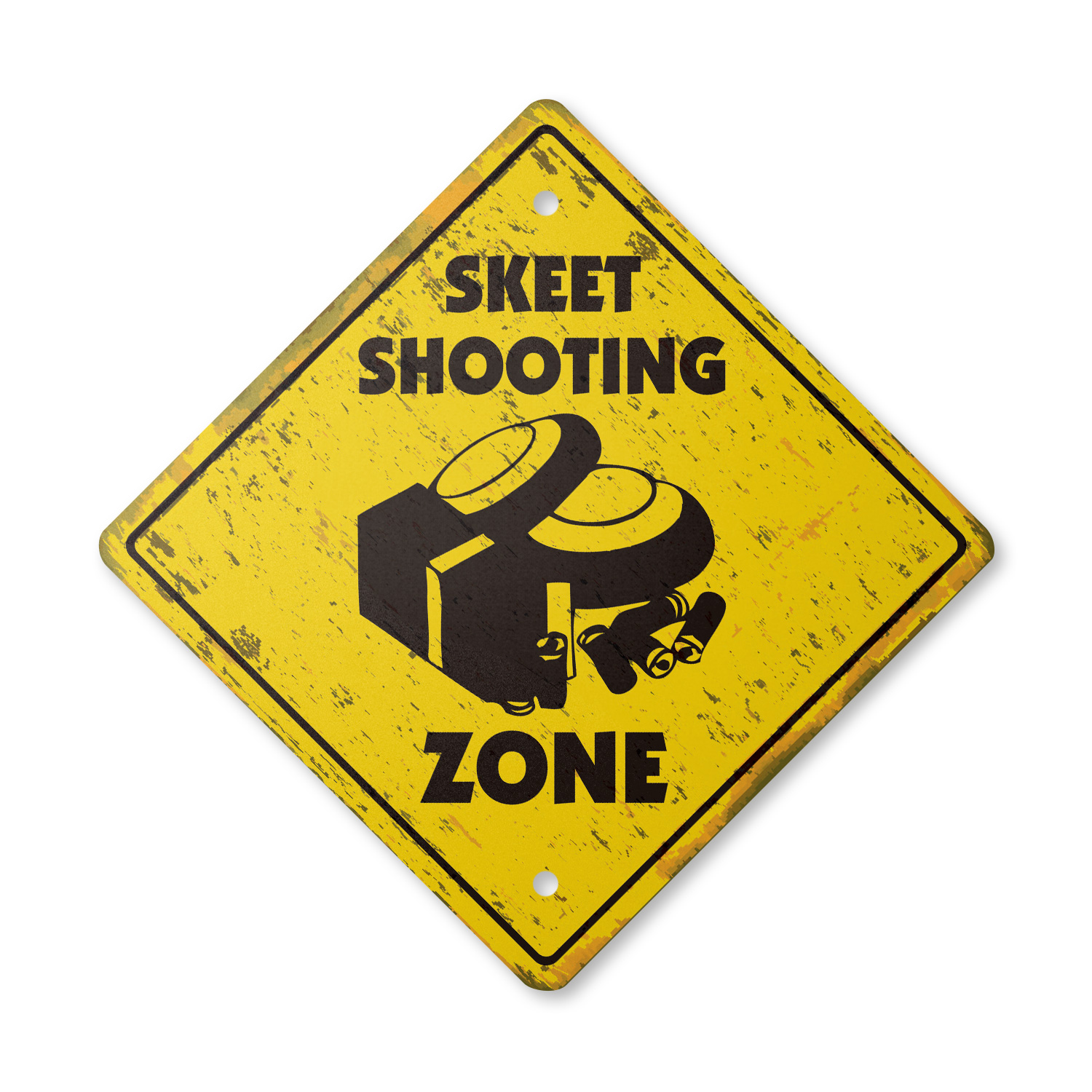 Skeet Vintage Crossing Sign Zone Xing | Indoor/Outdoor Plastic | 17 ...