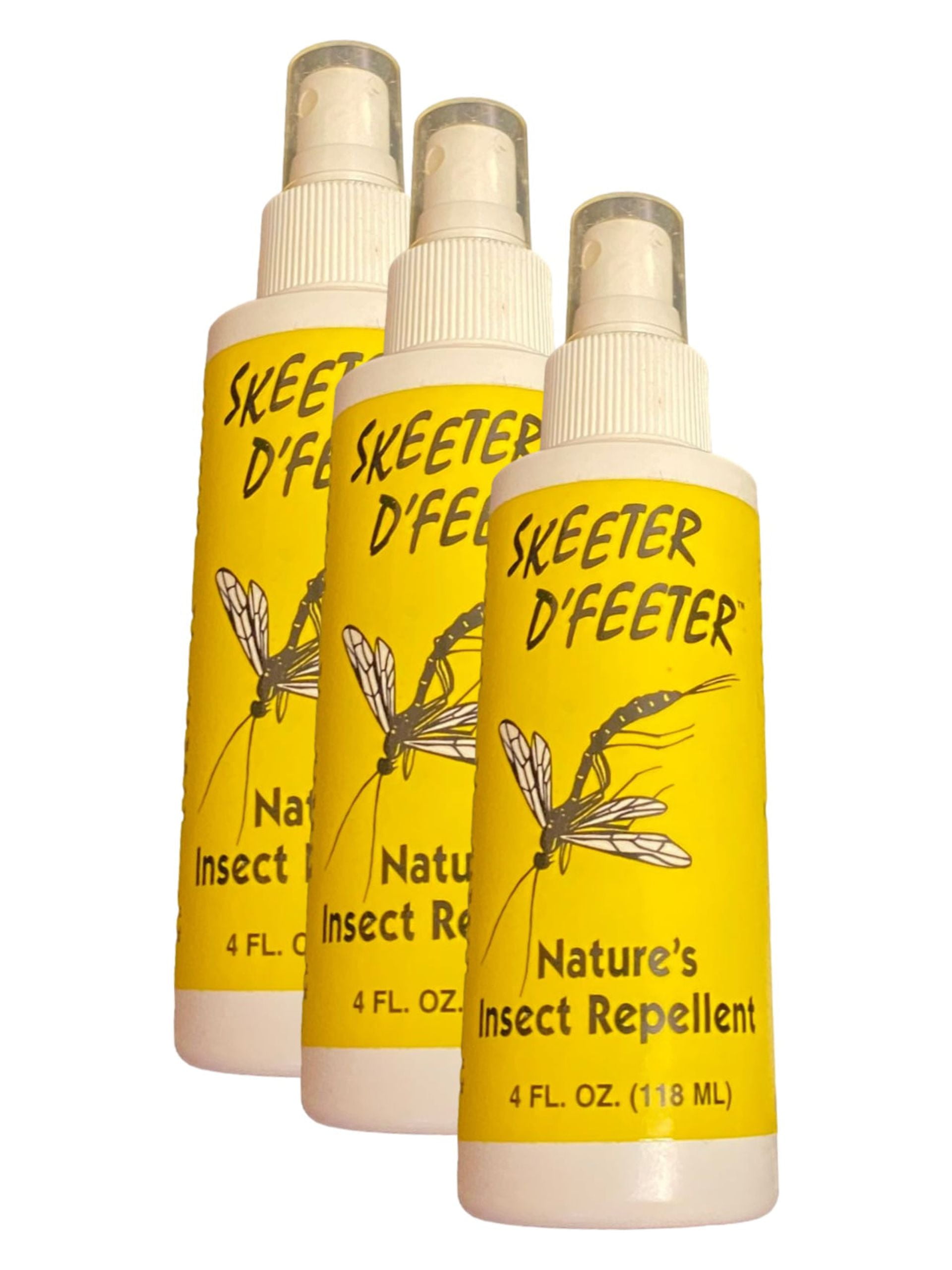 Skeeter D' Feeter: Natural Personal Insect Repellant 4oz. (Pack of 3 ...