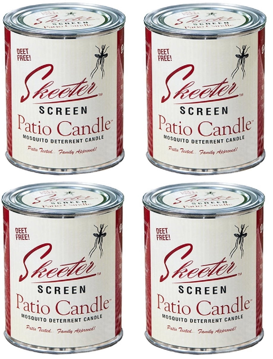 Skeeter Screen 90400 15 oz Deet Free Mosquito Repellent Patio Candle ...
