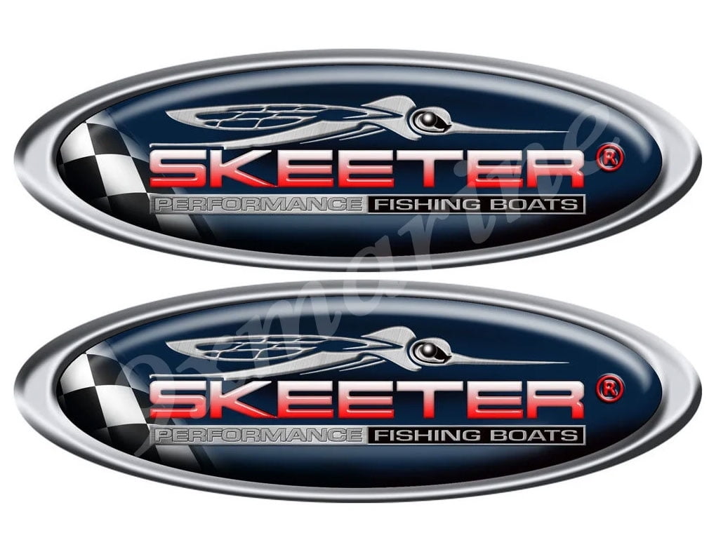 Skeeter oval stickers. Remastered stickers for boat restoration project ...