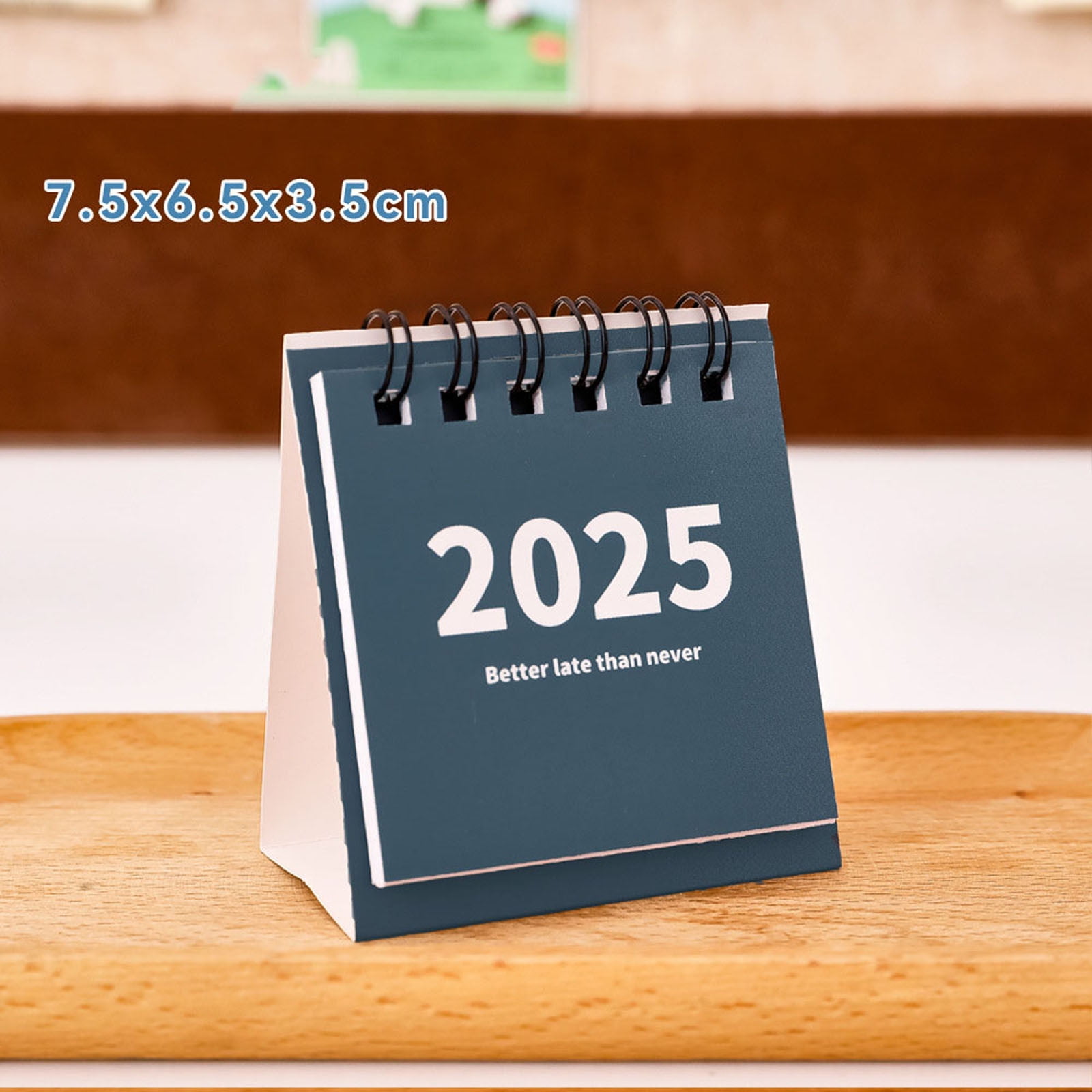 Skegnu 2025 Mini Small Desk Calendar Unprinted Wind Calendar Punch Card ...