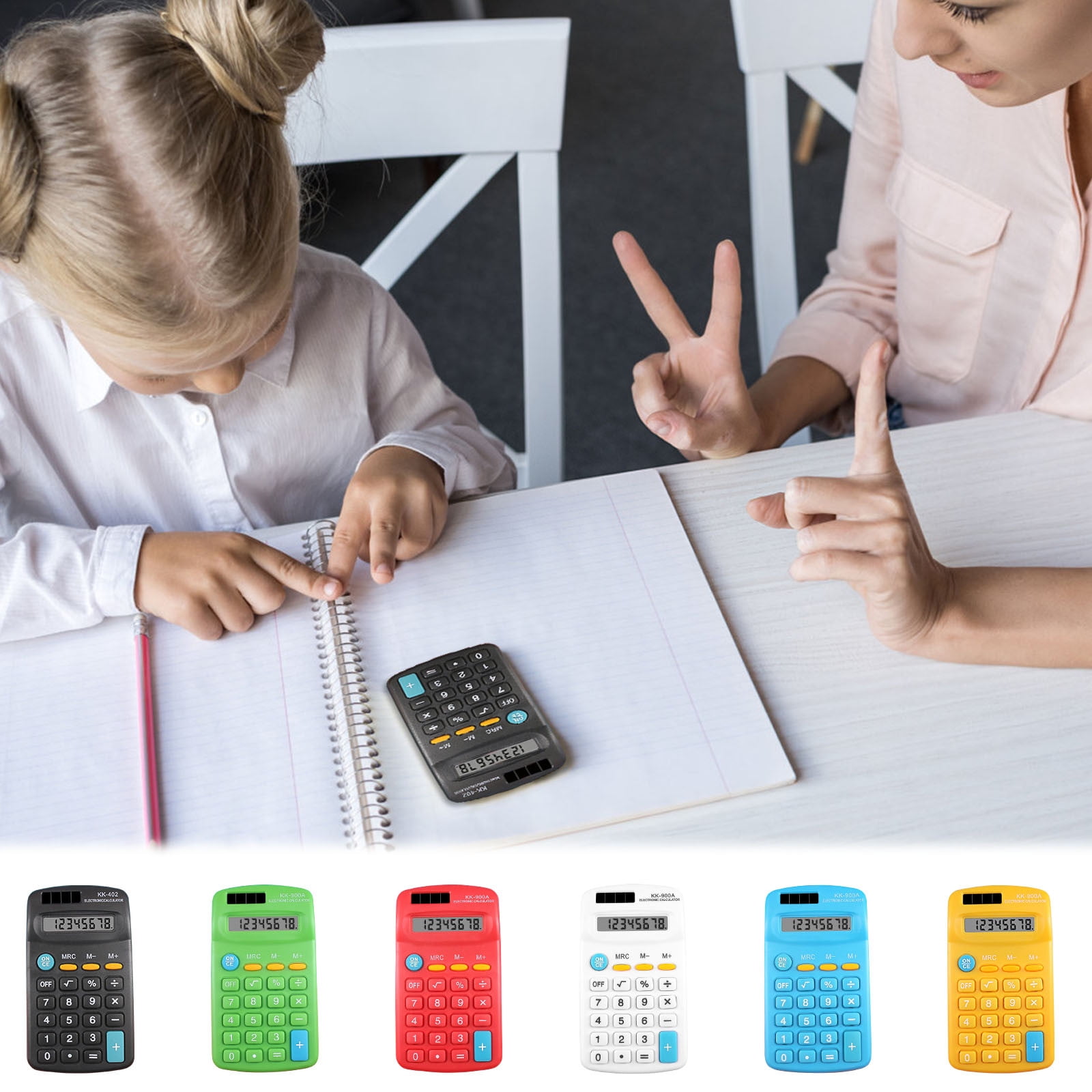 Skegnu Back to School Supplies Basic Standard Calculators Mini Digital ...