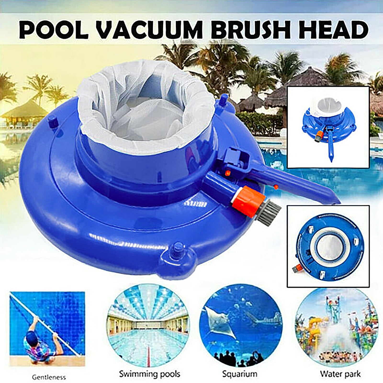 Skegnu Cleaning Supplies Swimming Pool Cleaner Suction Head Pool Leaf ...