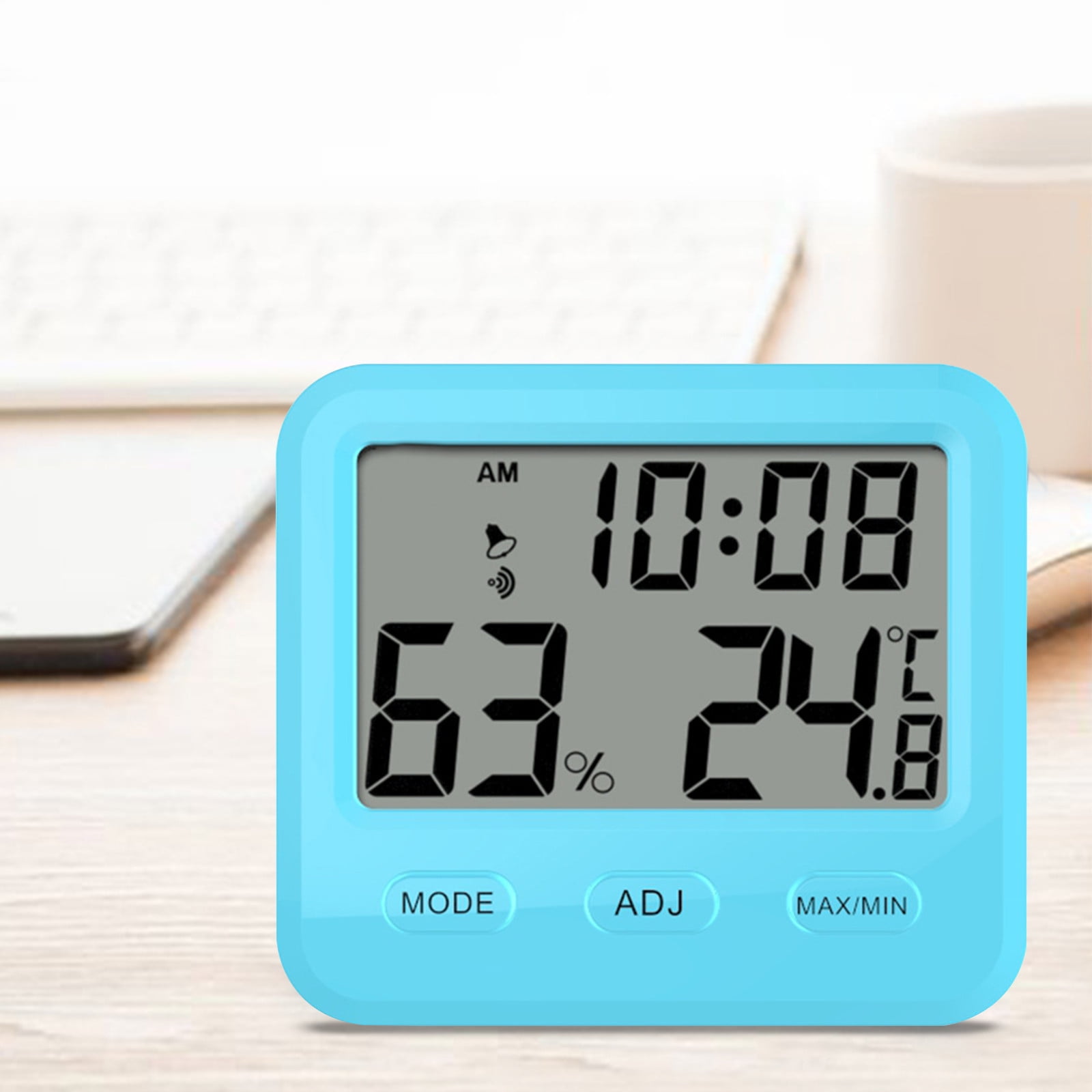 Skegnu Digital Alarm Clock High Precision Temperature & Humidity Meter ...