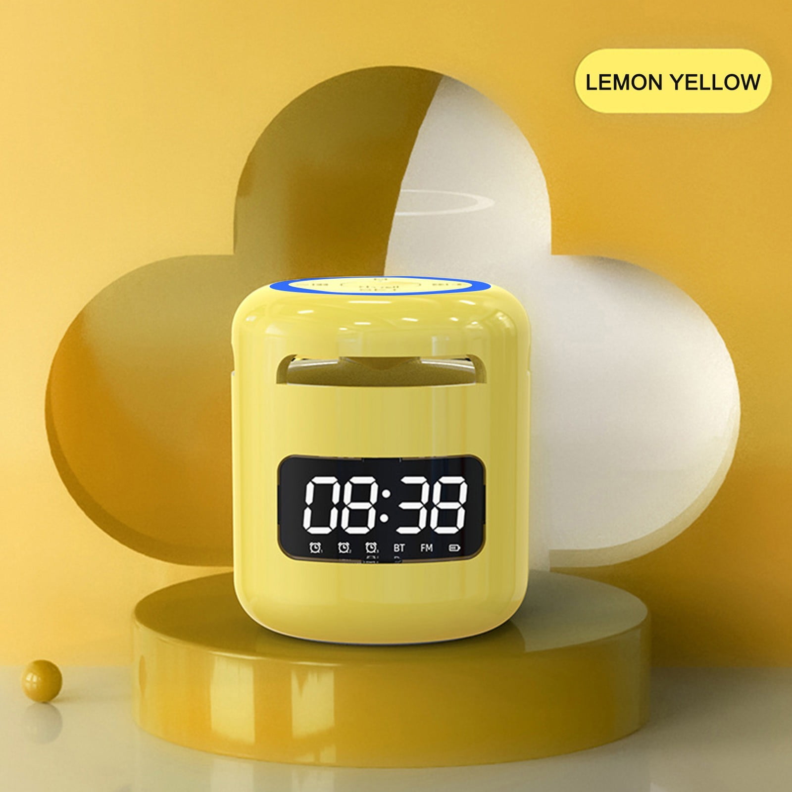 Skegnu Digital Alarm Clock Portable BT 5.0 Wireless Speaker Alarm ...