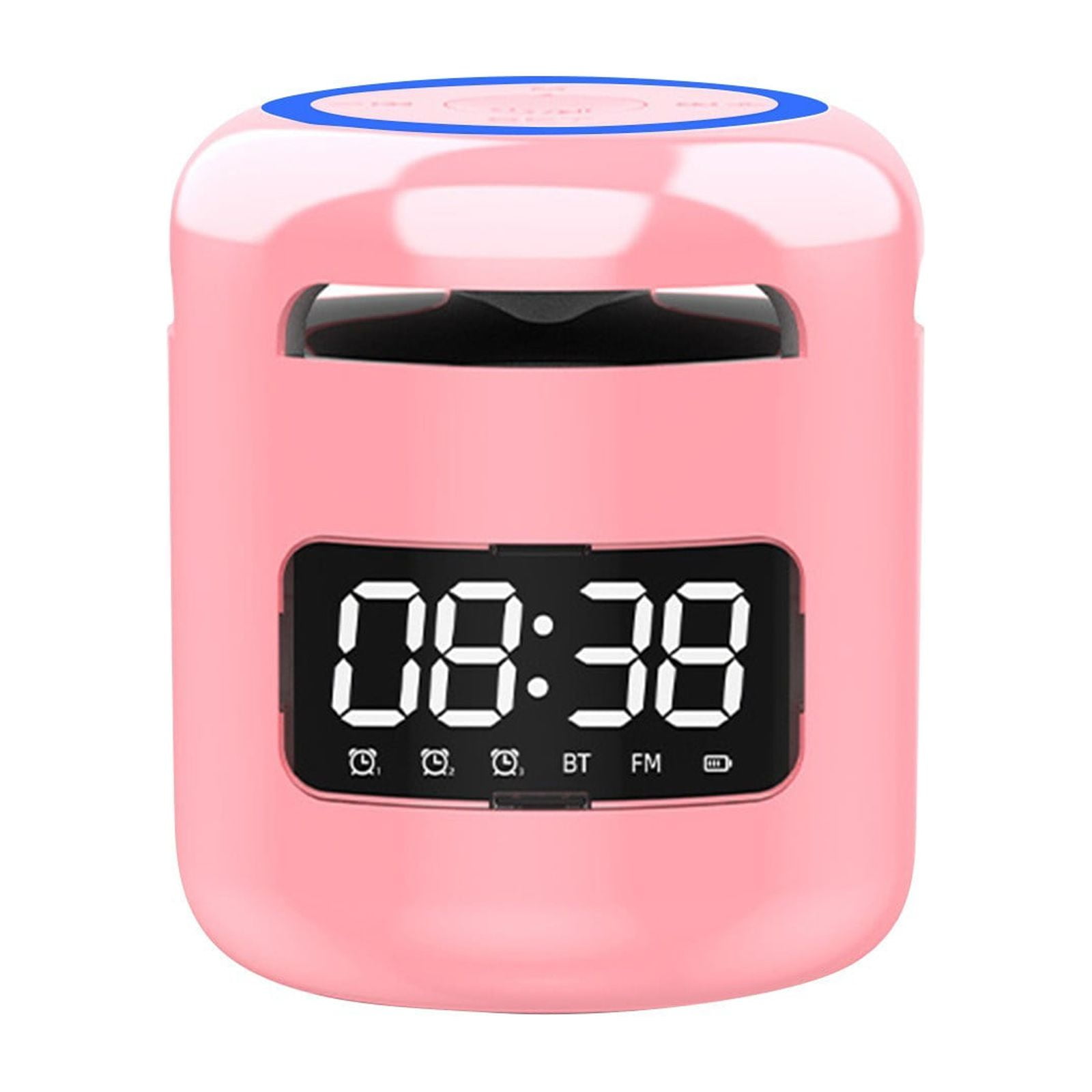 Skegnu Digital Alarm Clock Portable BT 5.0 Wireless Speaker Alarm ...