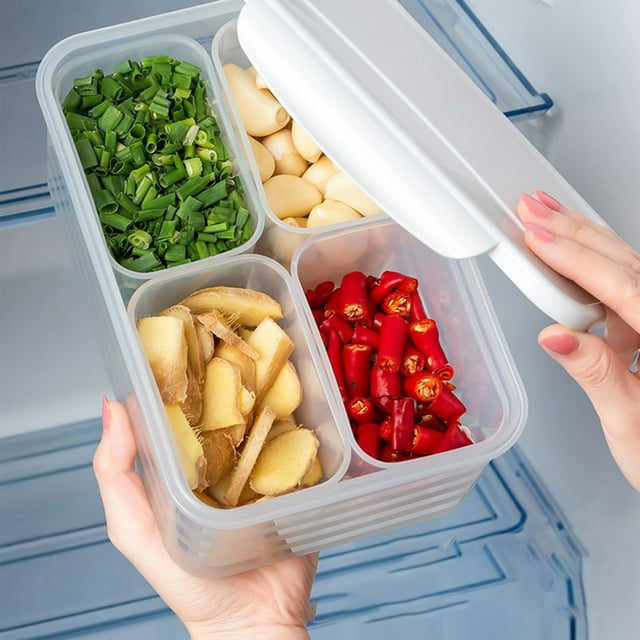 Skegnu Foods Storage Containers With Lids Removable Divided Platter ...