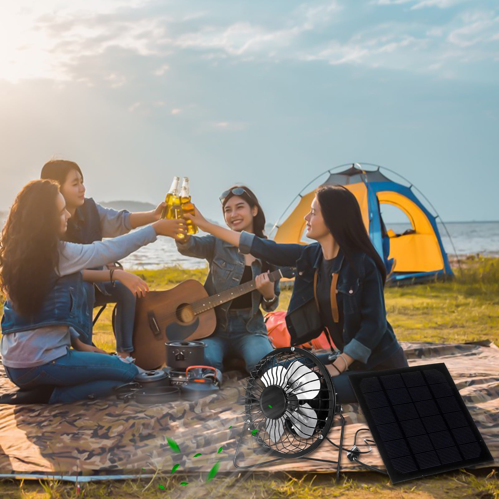 Skegnu Handheld Fan Panel Powered Fan,,Exhaust Fan For Greenhouse ...