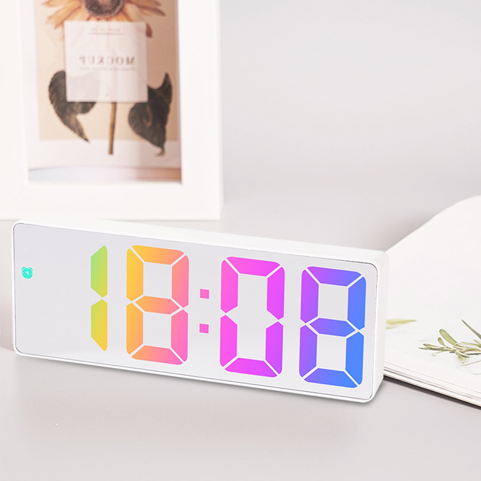 Skegnu Loud Alarm Clock Digital Alarm Clock With Alarm LED Bedroom ...