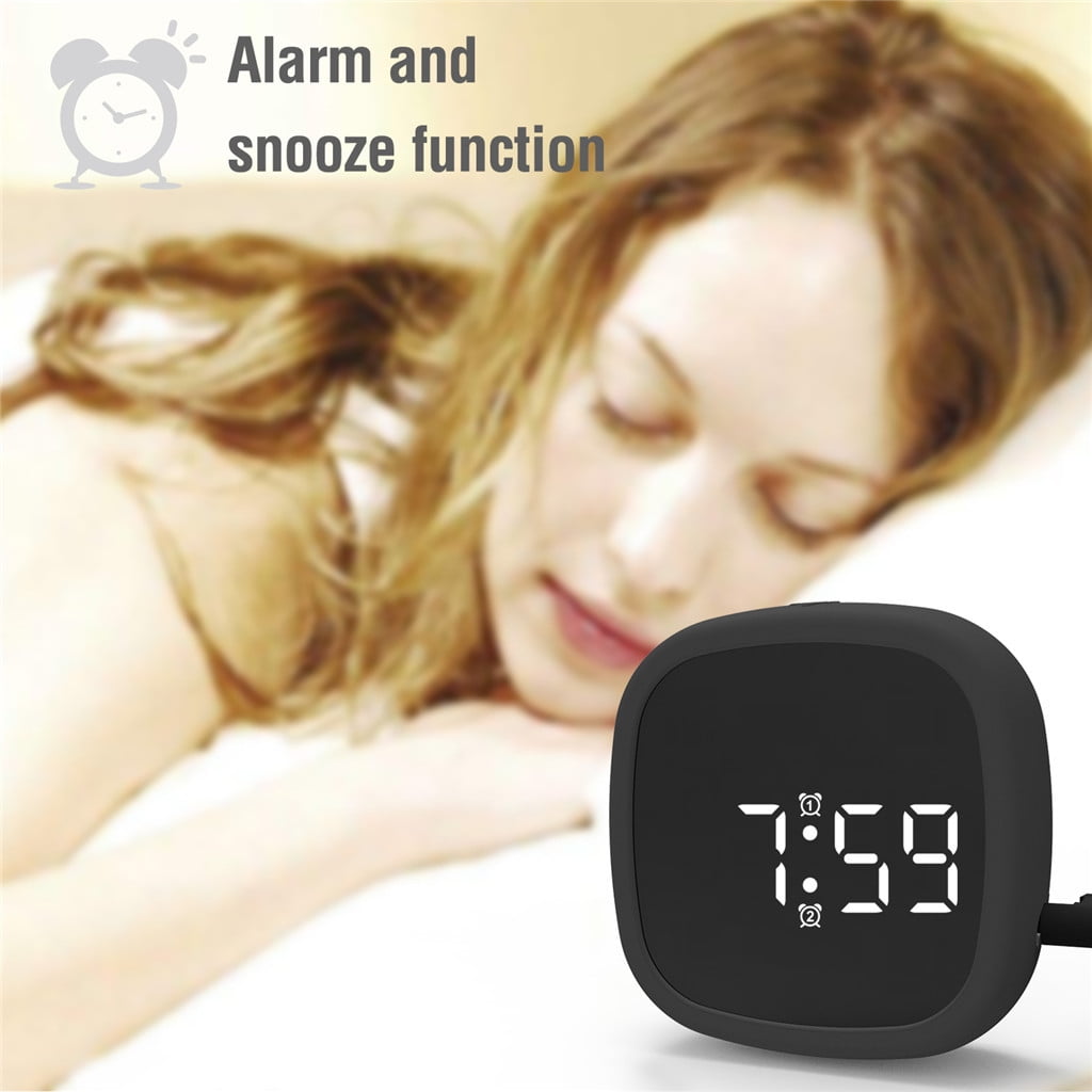 Skegnu Loud Alarm Clock Digital Alarm Clock LED Display Pocket Silicone ...