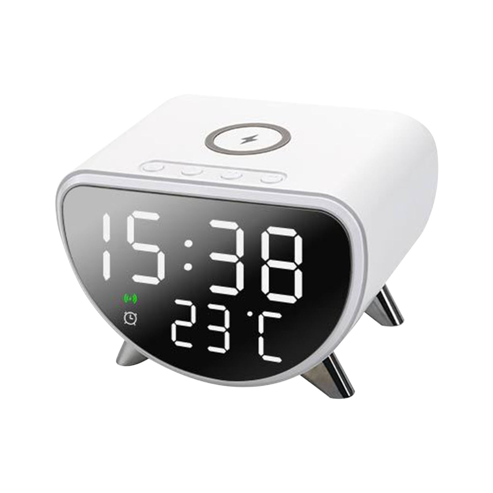 Skegnu Loud Alarm Clock Wireless Charger,3 In 1 Wireless Charging ...