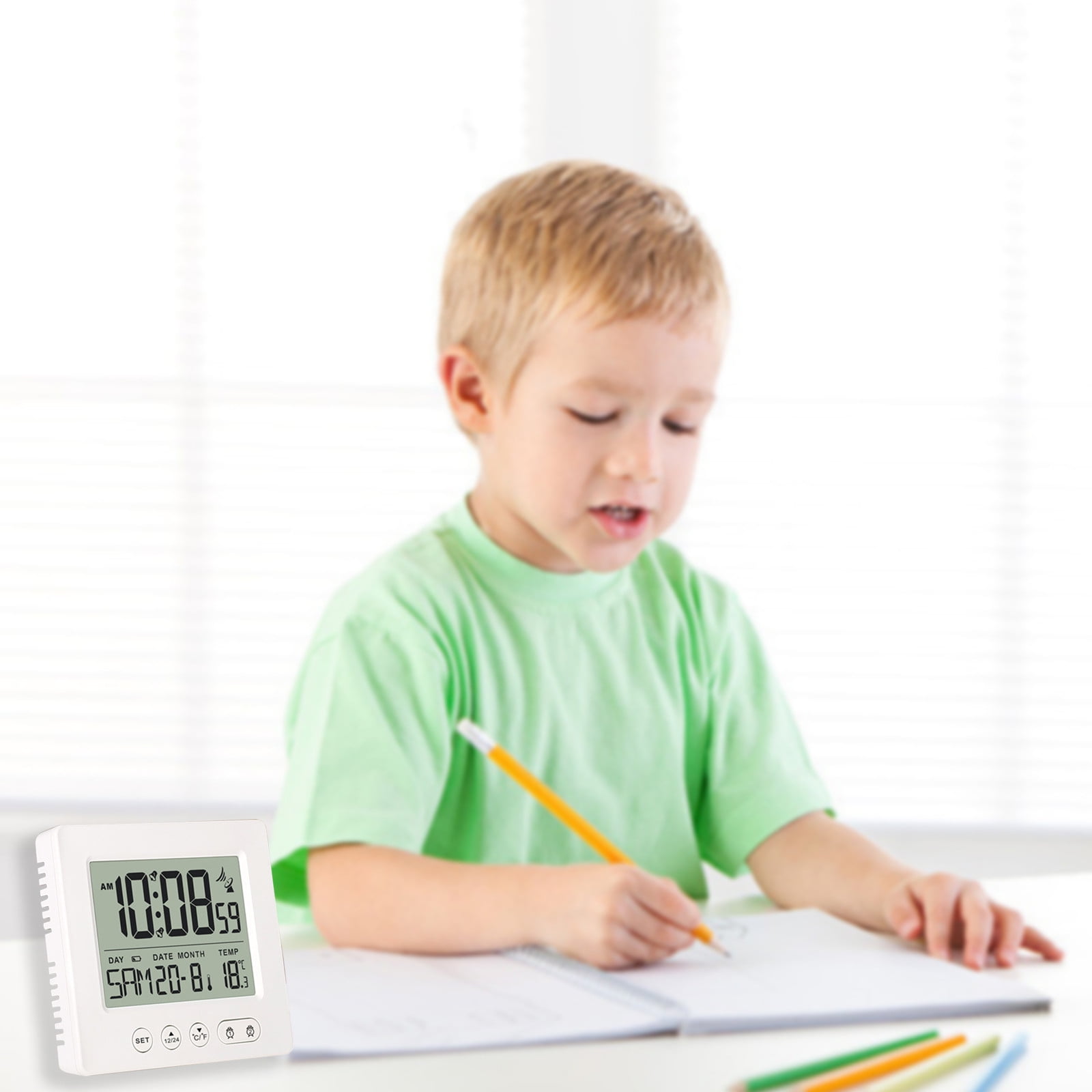 Skegnu New Electronic Alarm Clock, Student Alarm Clock, Desk Clock ...