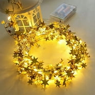 2M 20 LED Christmas String Lights Battery Operated Fairy Copper Wire ...