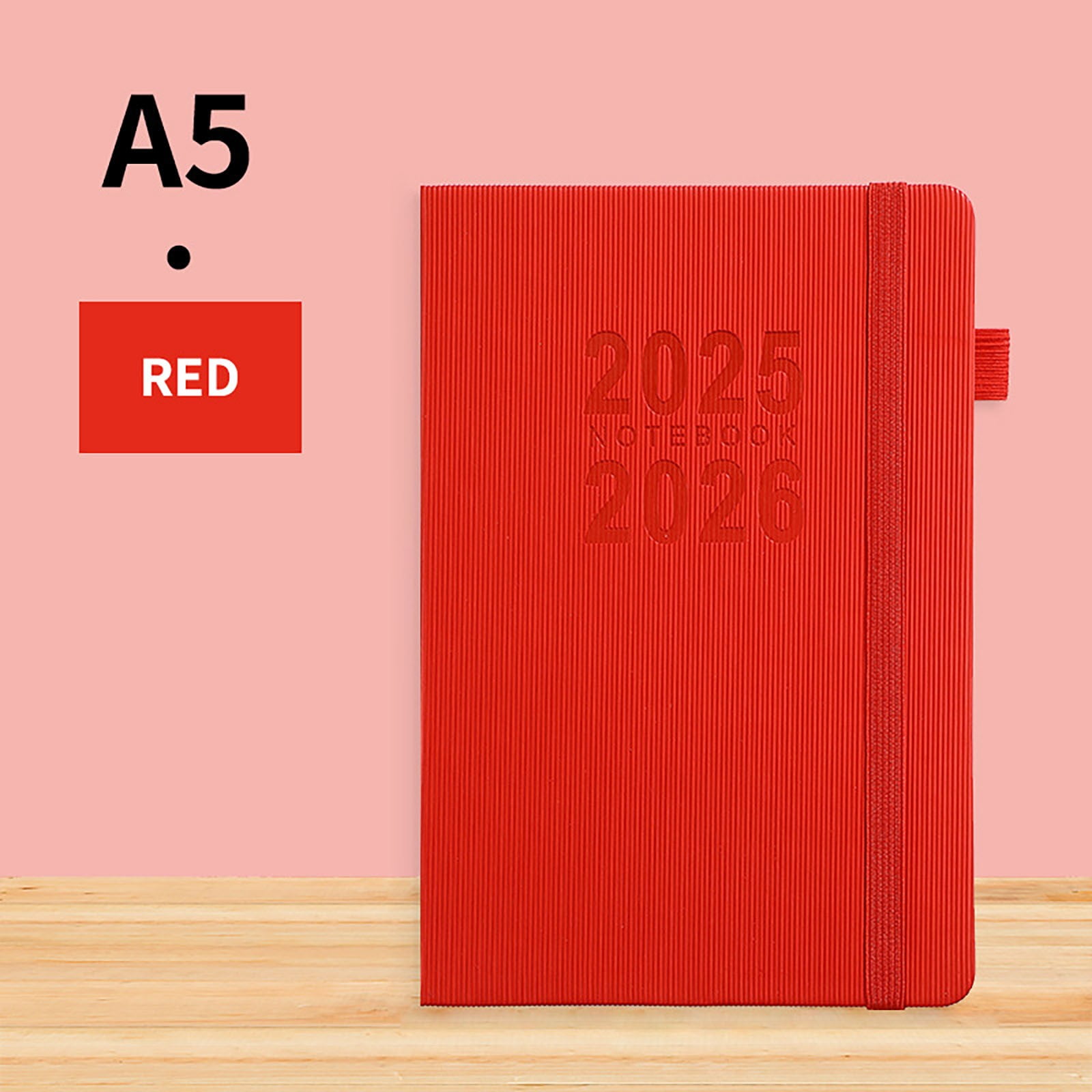 Skegnu Planner Notebook English Schedule Book With Zip Tie Calendar ...