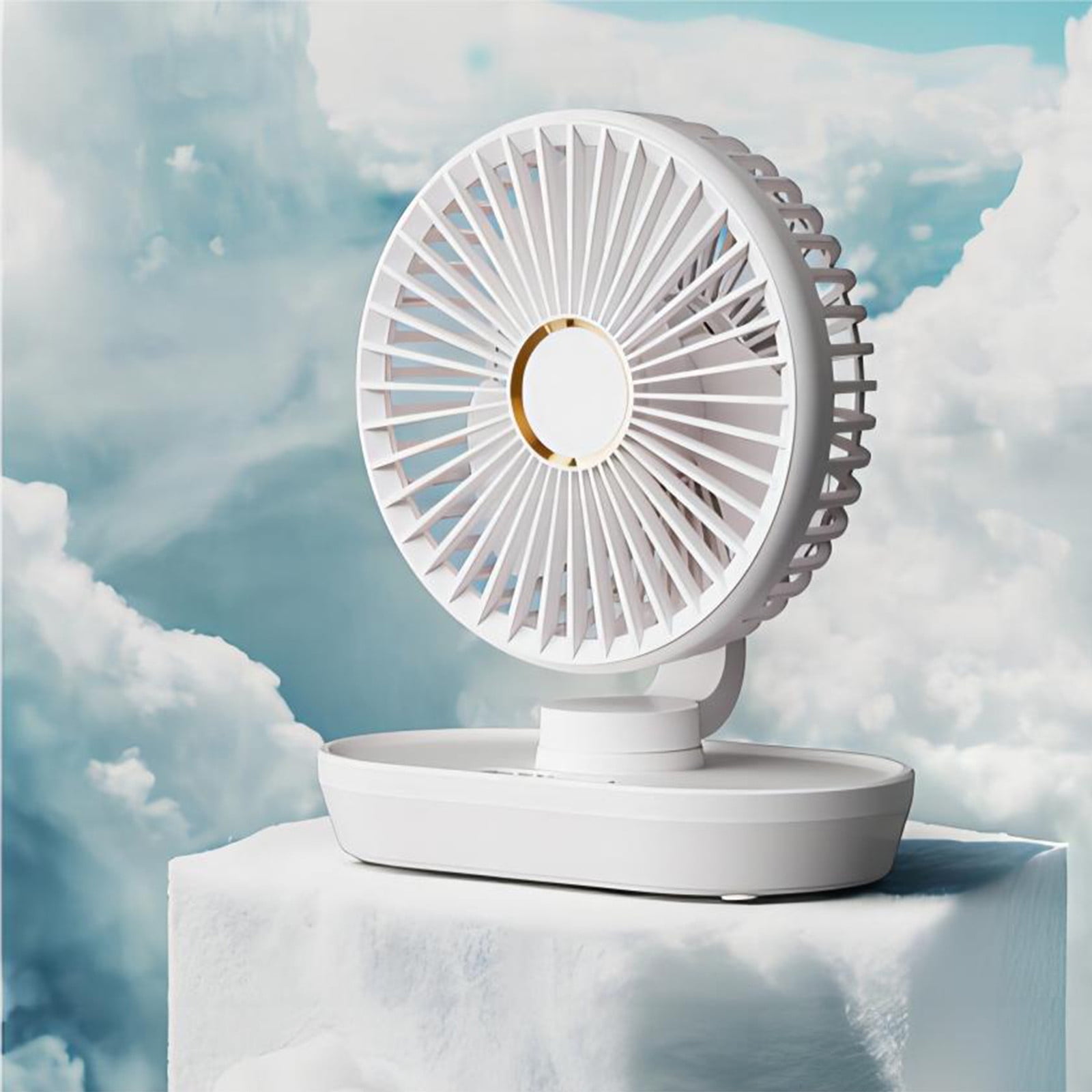 Skegnu Portable Desk Fan Desktop Fan Dormitory Office Charging Plug Desktop Fan Circulation Fan ...