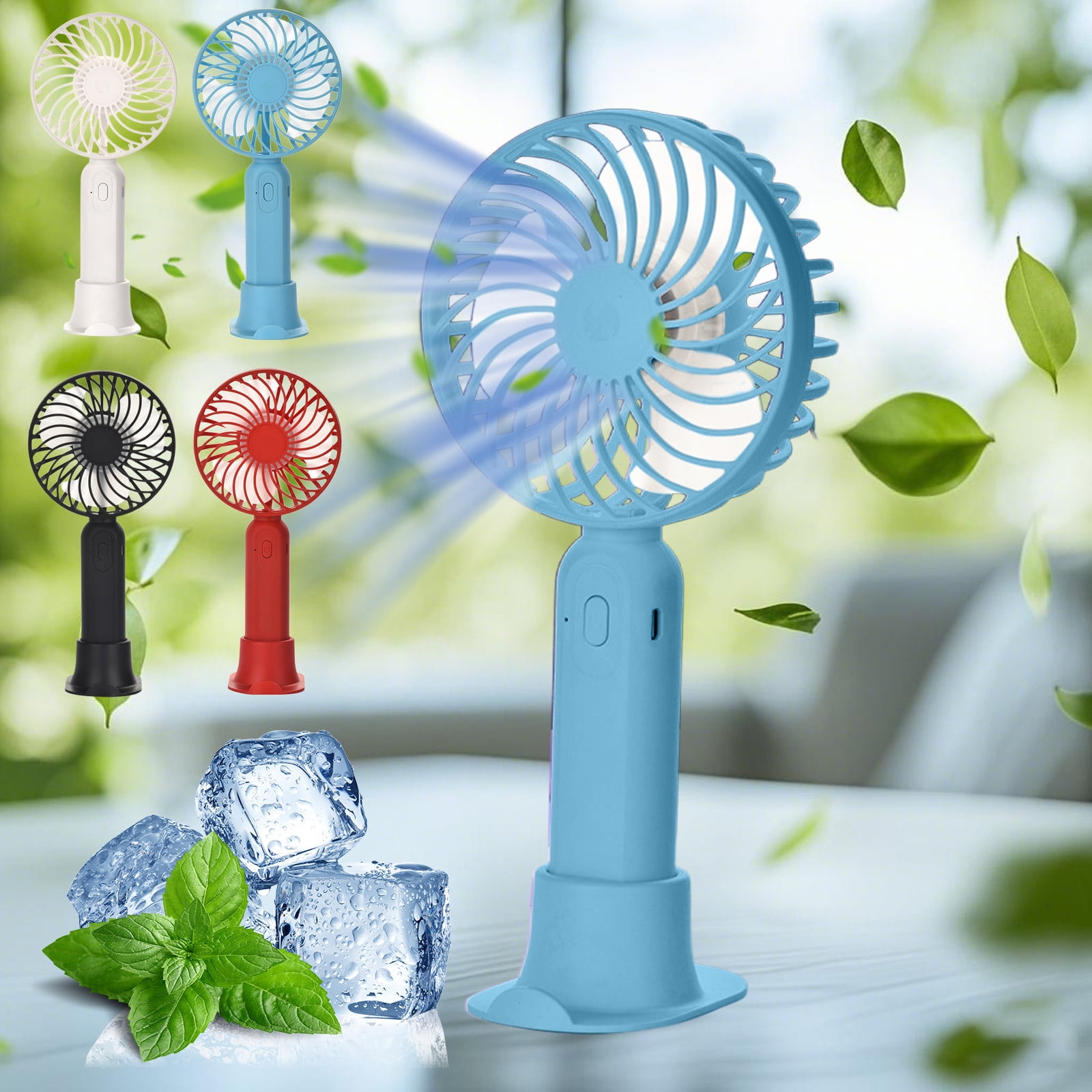 Skegnu Portable Desk Fan New Usb Handheld Fan Reversible Base Vertical ...