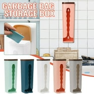 Hkapeg Plastic Bag Storage Box Kitchen Wall-mounted Garbage Bag Box ...