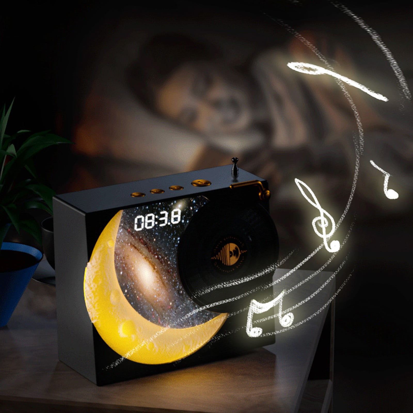 Skegnu Small Speakers Retro Bluetooth Audio Wireless Vinyl Records ...