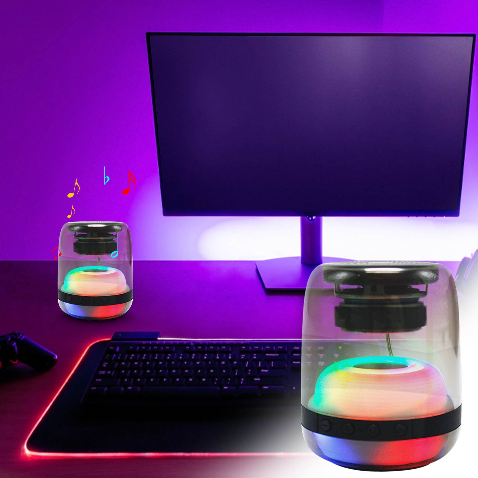 Skegnu Stereo for Home Colorful Wireless Bluetooth Sound System ...