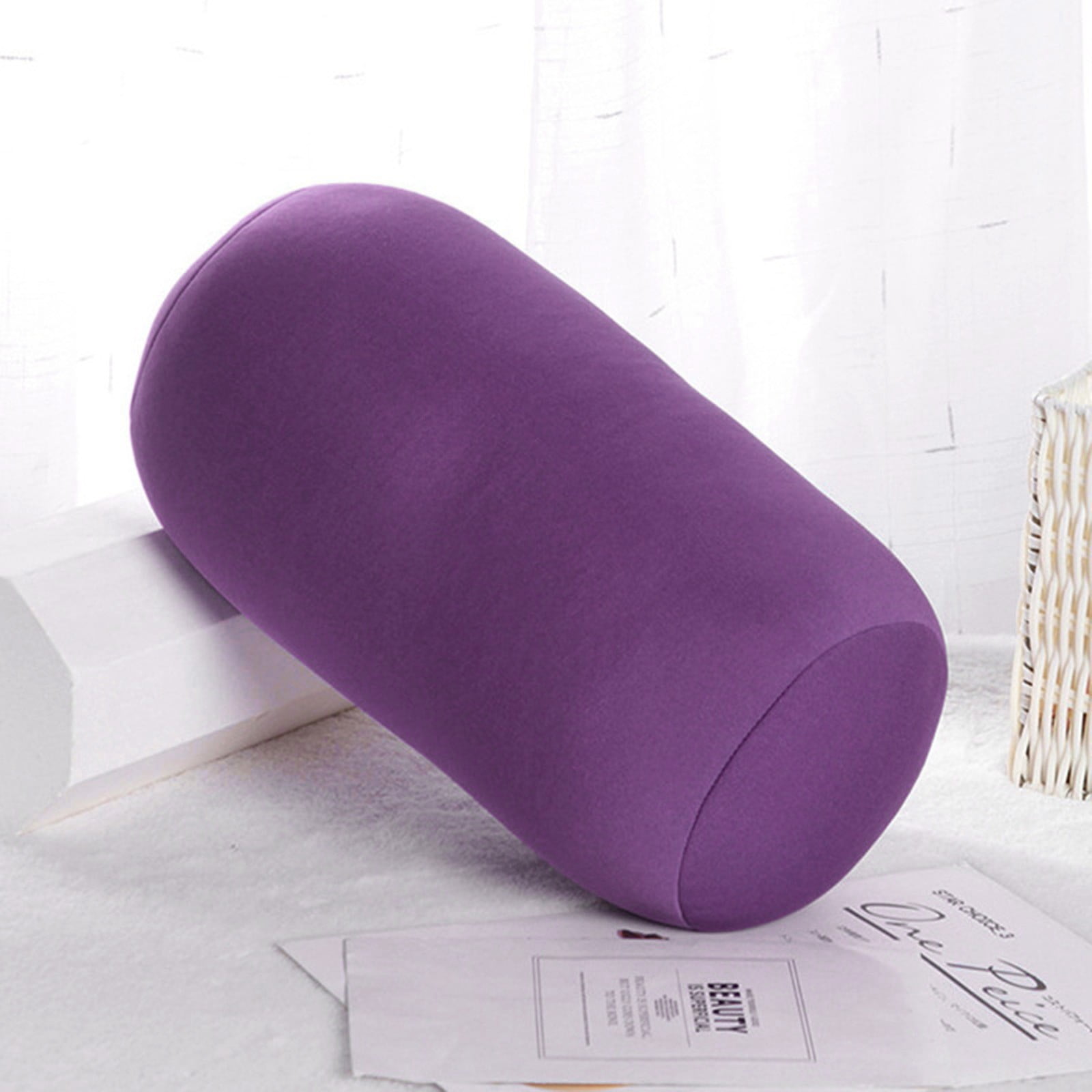Skegnu Throw Pillow Roll Home Seat Neck Support Travel Micro Mini ...