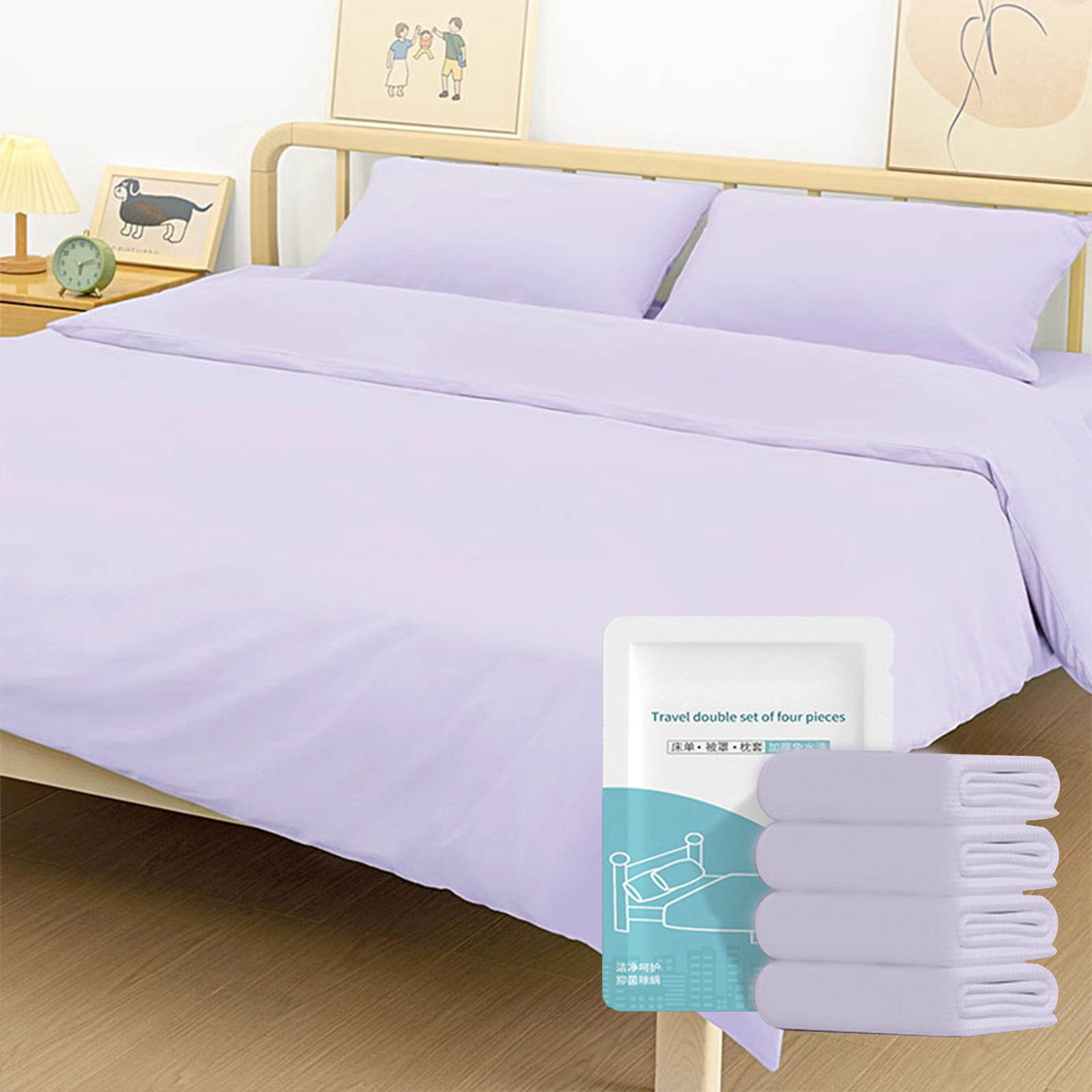 Skegnu Up to 50% off Disposable Bed Sheet Quilt Cover Hotel Travel ...