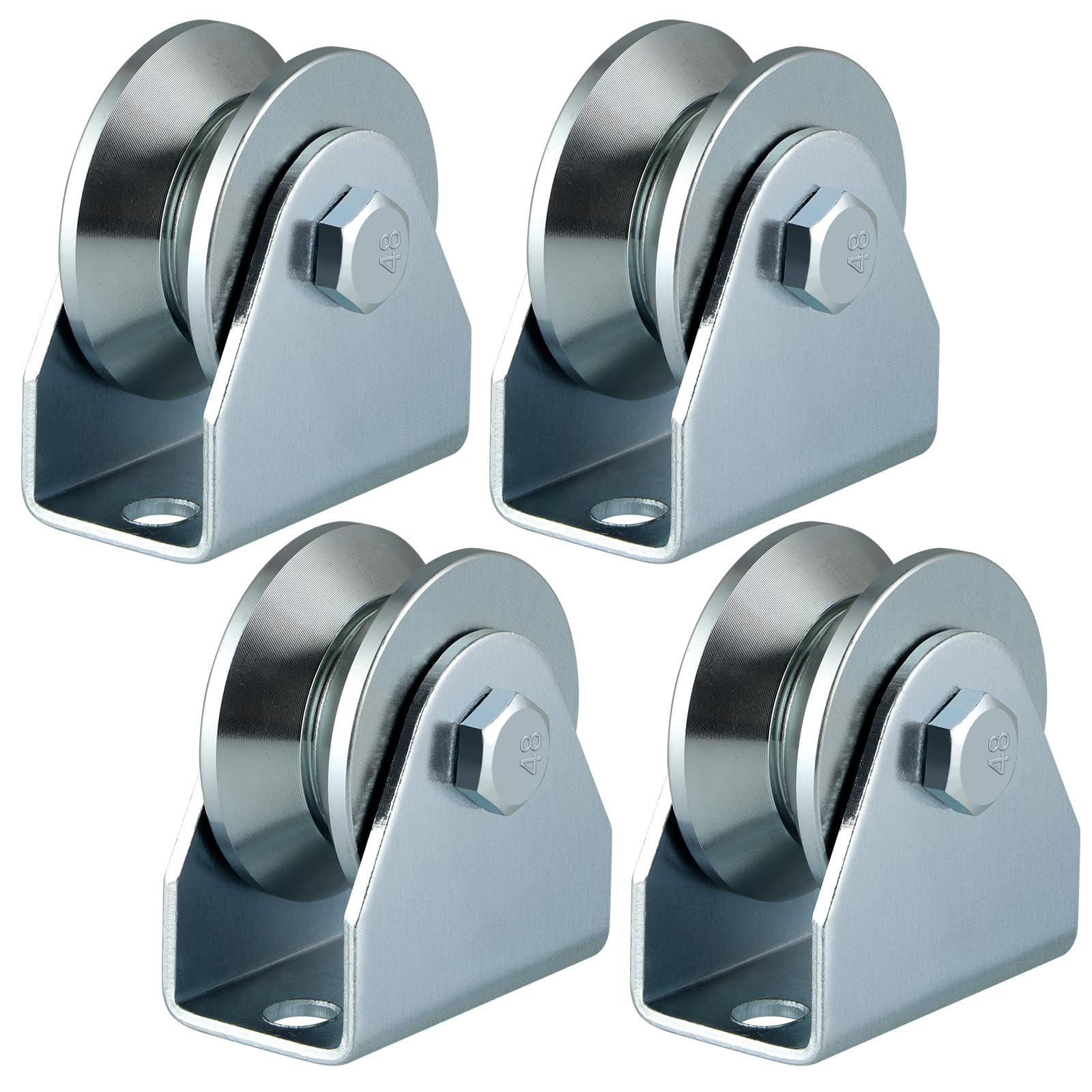 Skelang 2.5" V Groove Caster, Sliding Gate Wheel, Rigid Caster for ...