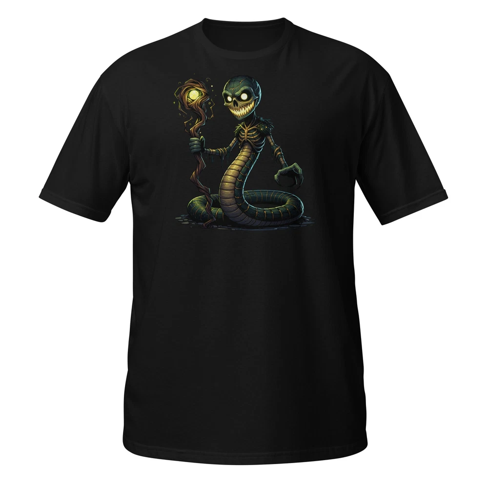 Skeletal Snake Undead Serpent Wizard Staff Design Creepy Reptile Unisex ...