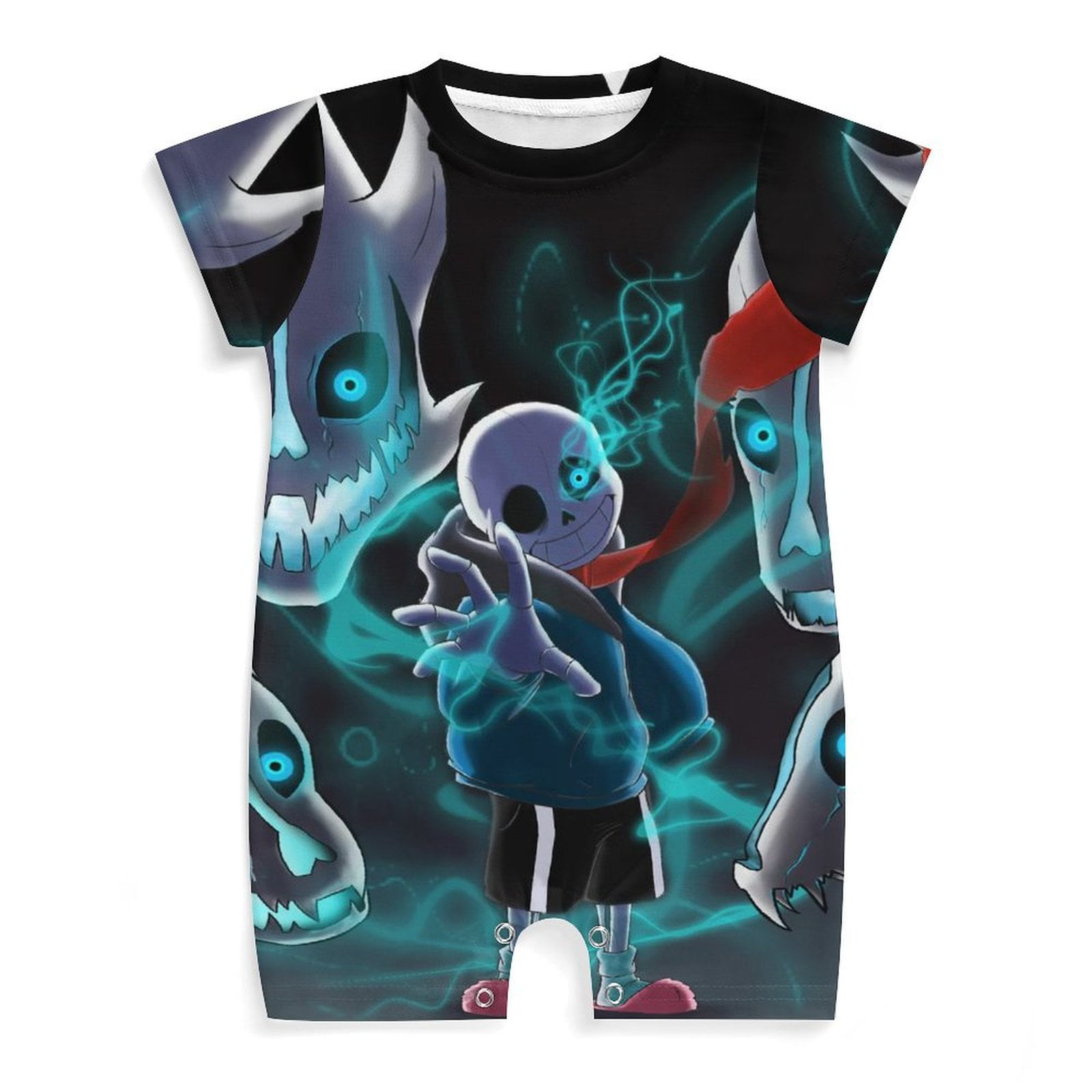 Skelete Sans Undertale Baby Romper Jumpsuit Summer Short Sleeve One ...