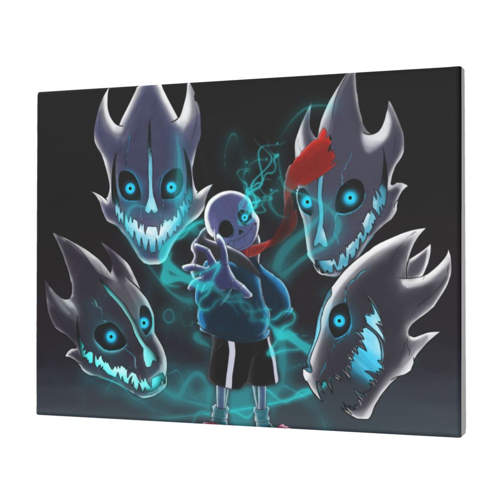 Skelete Sans Undertale Canvas Decorative Picture Frame Wall Poster Art ...